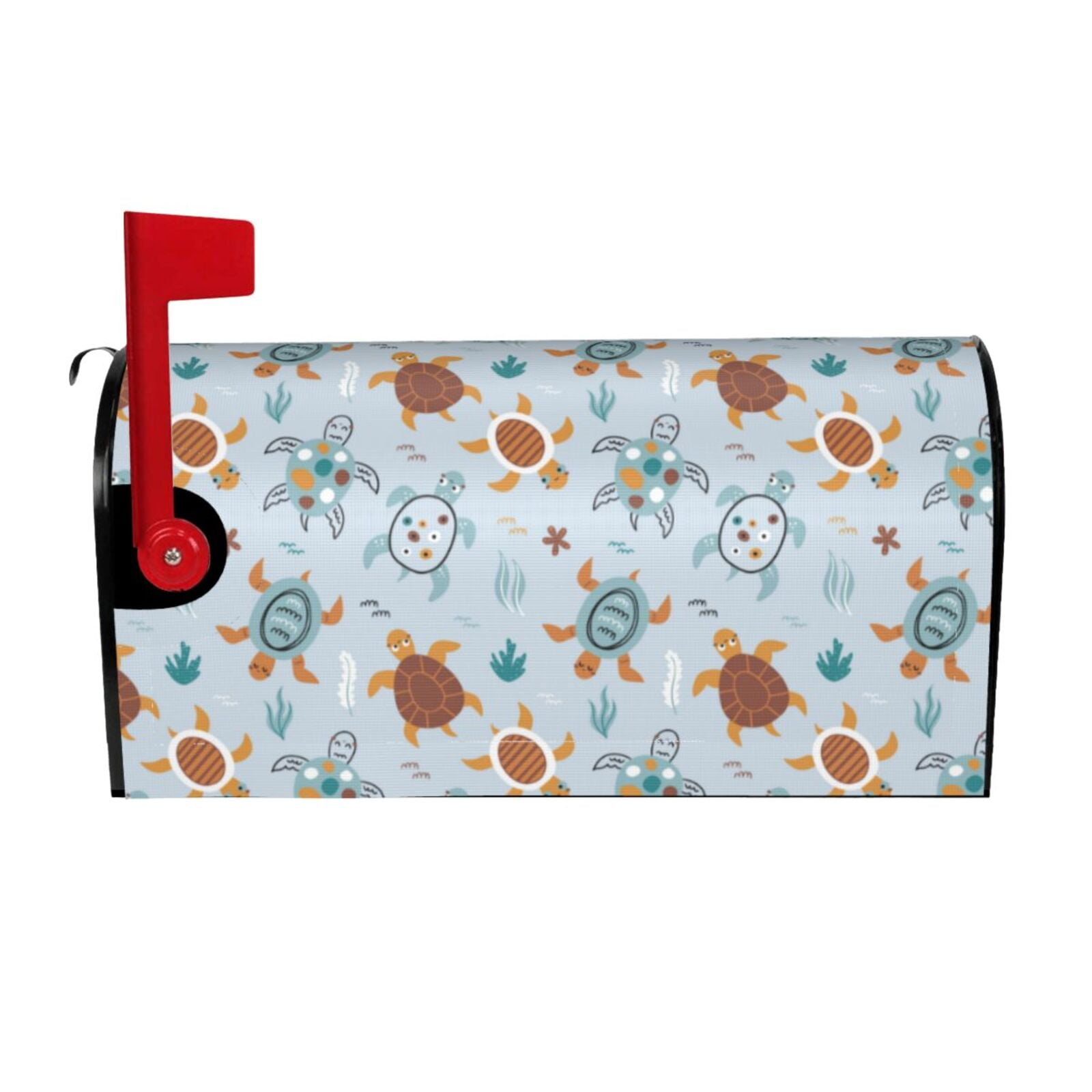 Xecao Sea Turtle for Mailbox Cover with Magnetic Strips, Waterproof and ...