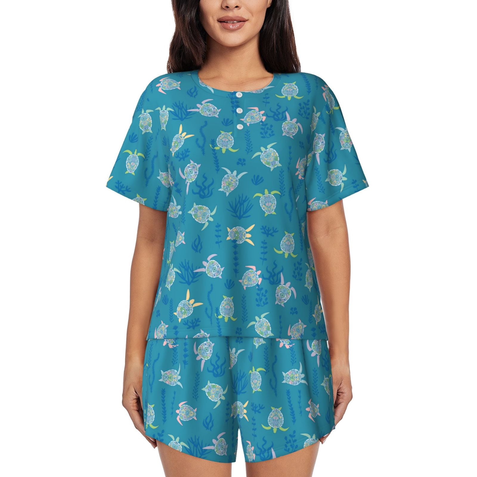 Xecao Sea Turtle print Swimsuit for women, Summer-ready, sporty style ...