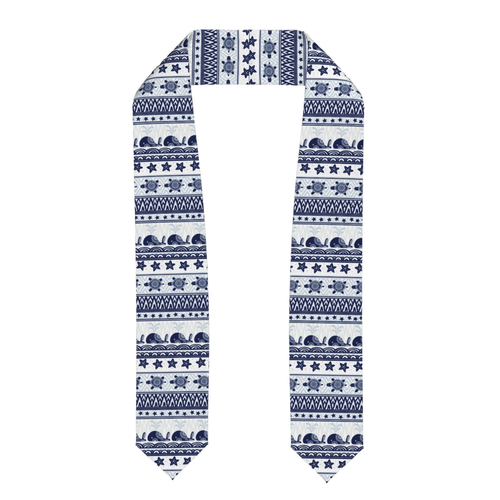 Xecao Sea Underwater Animals1 Print Graduation Shawl Stole Honor Stole ...