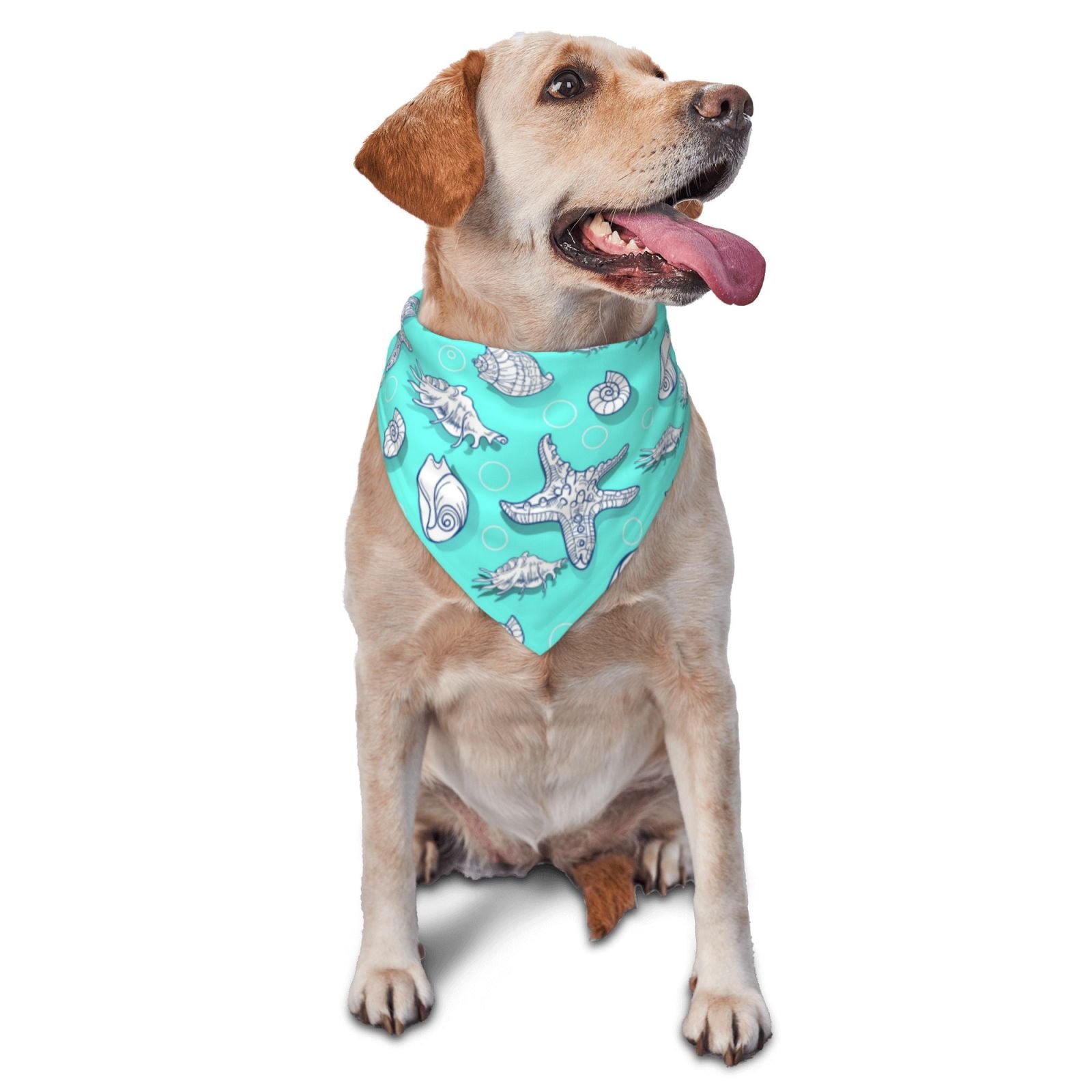 Xecao Seashell And Starfish for Pet Bandana - A Stylish Triangle ...