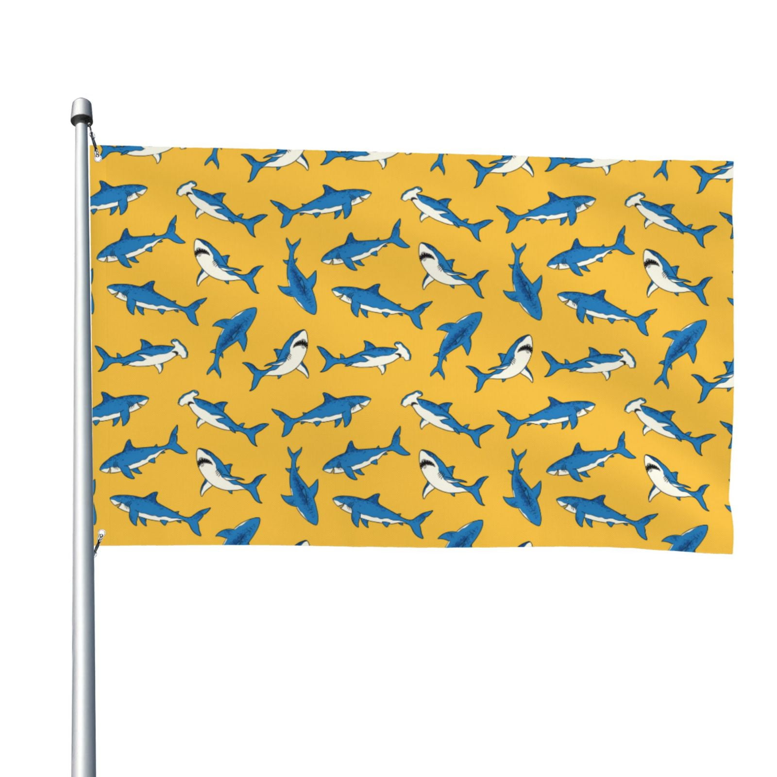 Xecao Shark Print for Longest Lasting Flag, Made From Polyester, UV ...
