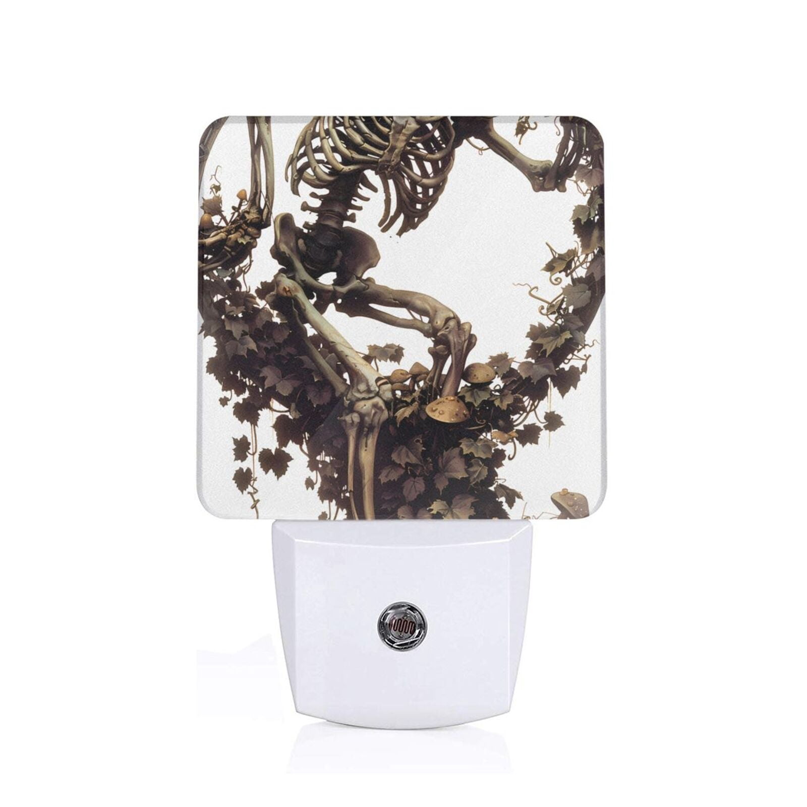 Xecao Skeleton Dance with Mushrooms for Night Light - a Wall-mounted ...