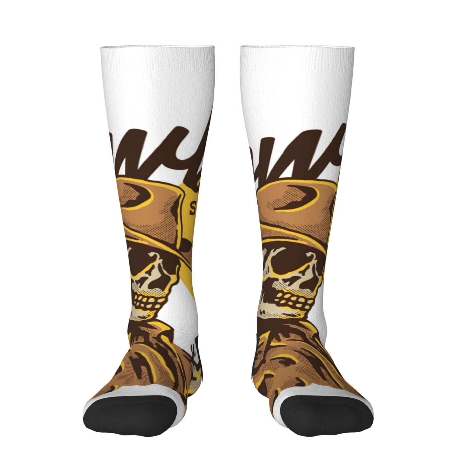 Xecao Skull Cowboy Print Compression Socks for Both Men And Women for ...