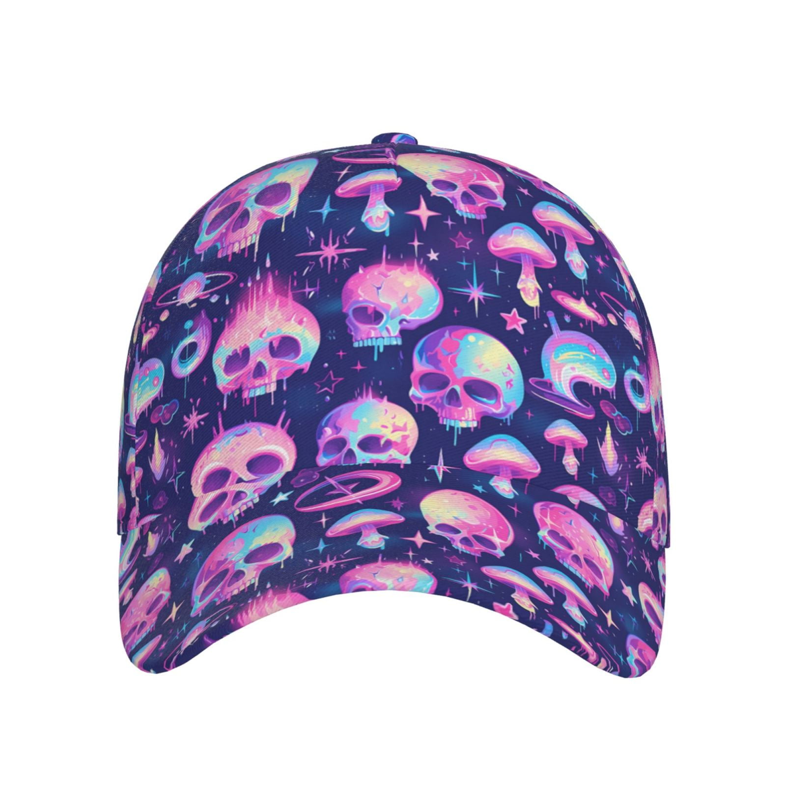 Xecao Skull rainbow color for Baseball Cap: Unisex, crafted from ...