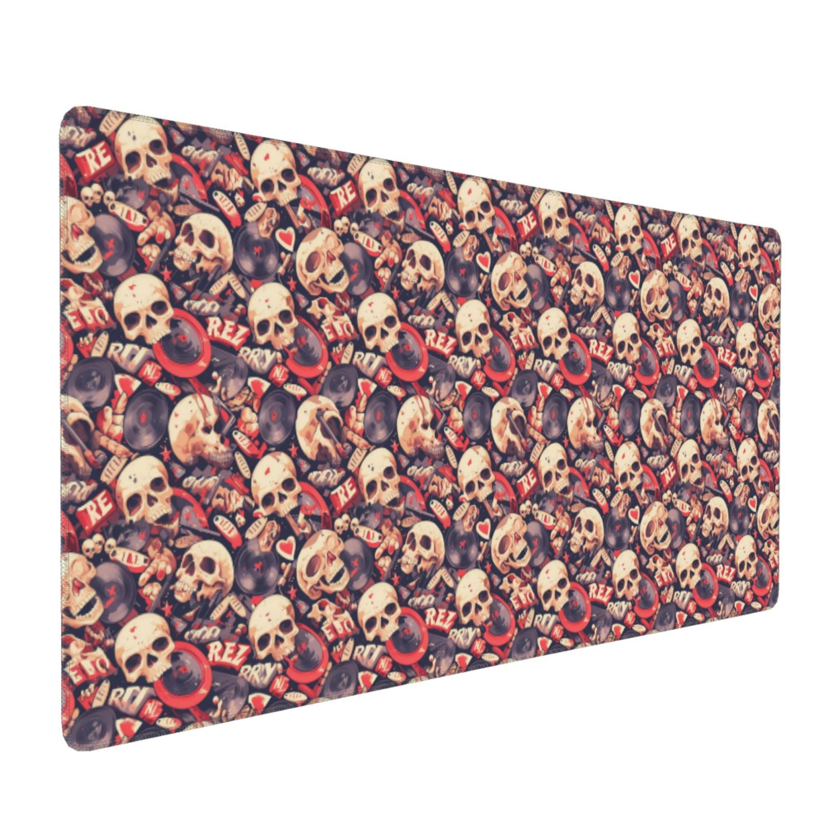 Xecao Skull rock record artist Print Large Mouse Pad, 16x35.5in ...