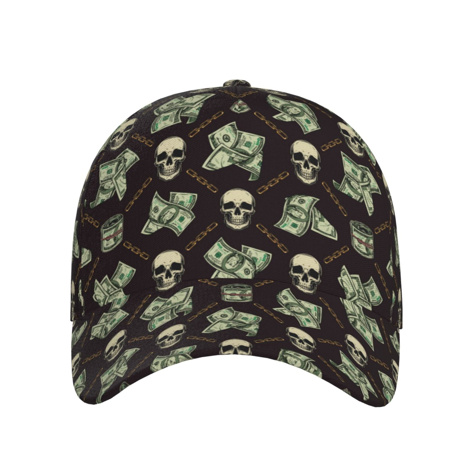 Xecao Skulls Gold Chains Dollar for Baseball Cap: Unisex, crafted from ...