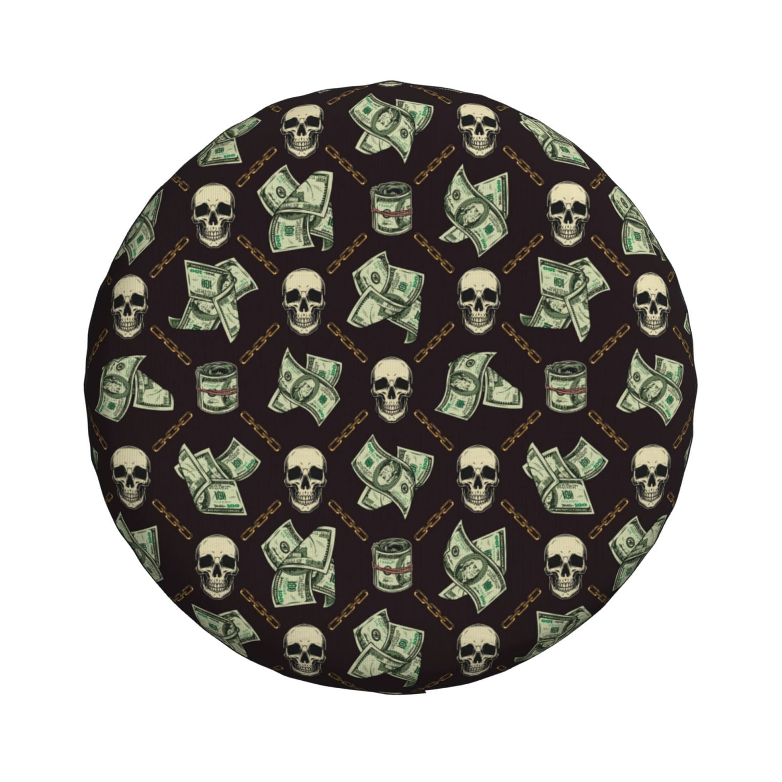 Xecao Skulls Gold Chains Dollar for Tire Covers: Waterproof, dust-proof ...