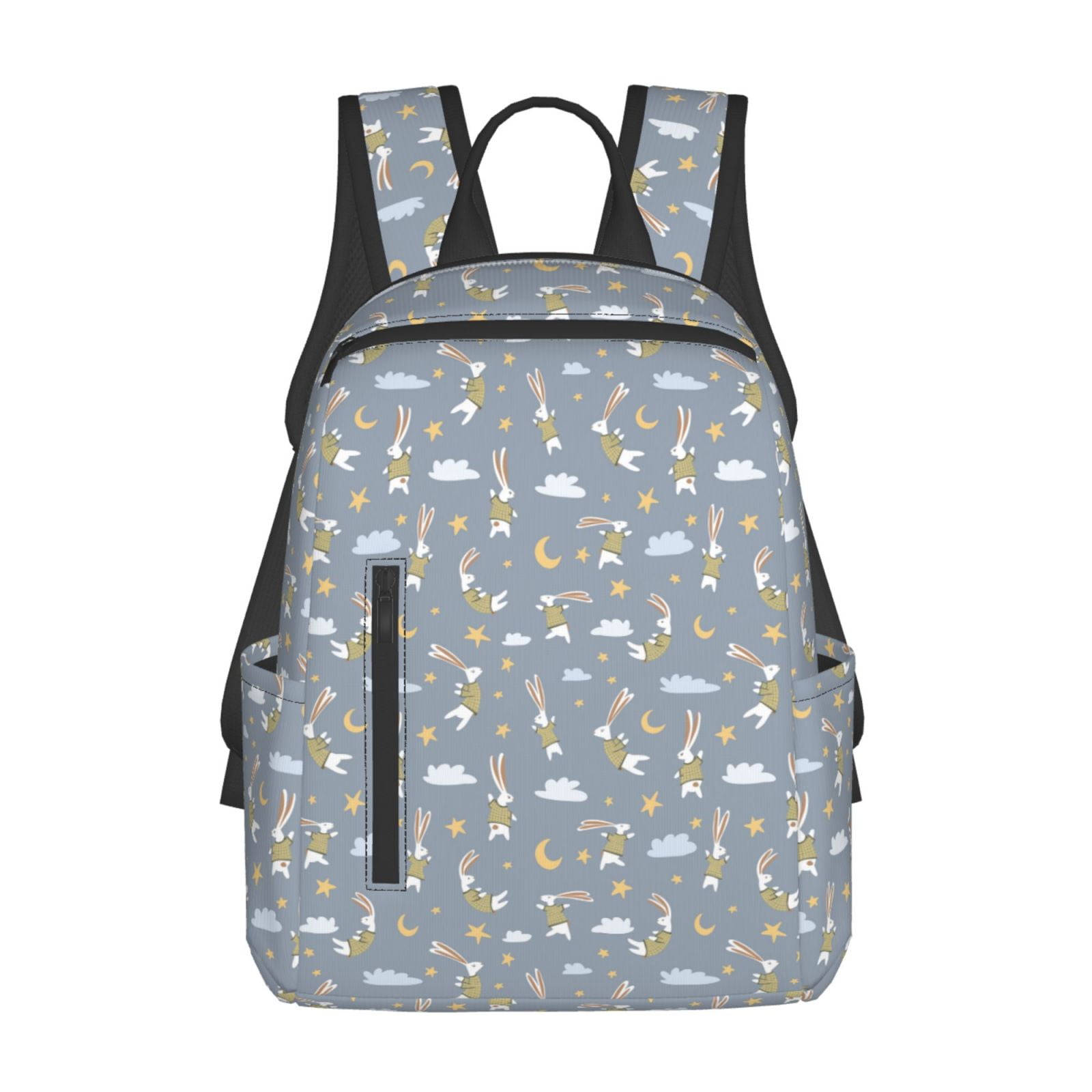 Xecao Sleep Rabbit print Backpack For women men Aesthetic Lightweight ...