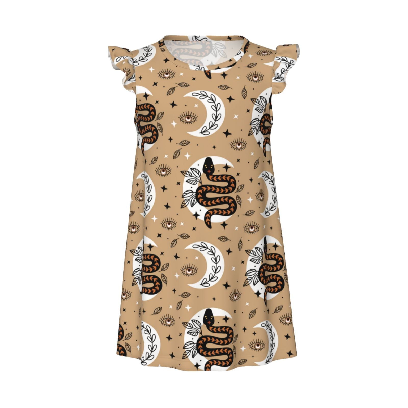 Xecao Snake And Flower Nightgowns for Girls: Elegant Princess Pajama ...