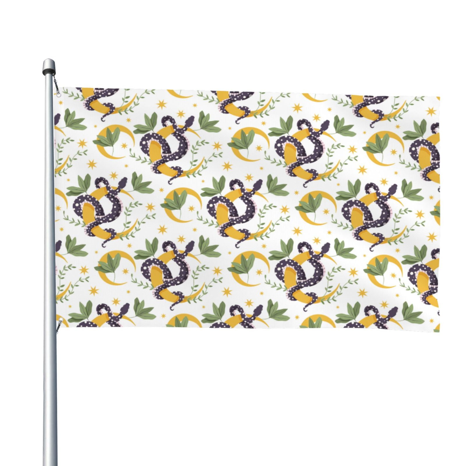 Xecao Snake And Moon for Longest Lasting Flag, Made From Polyester, UV ...