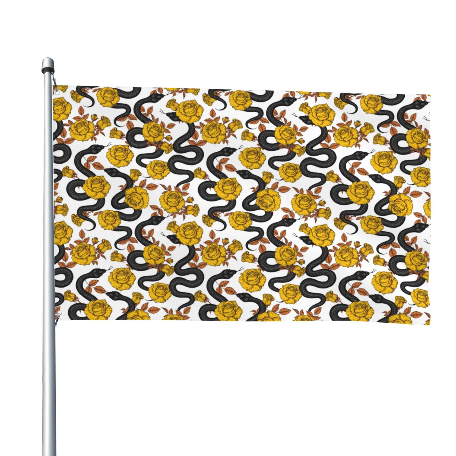 Xecao Snake And Rose for Longest Lasting Flag, Made From Polyester, UV ...