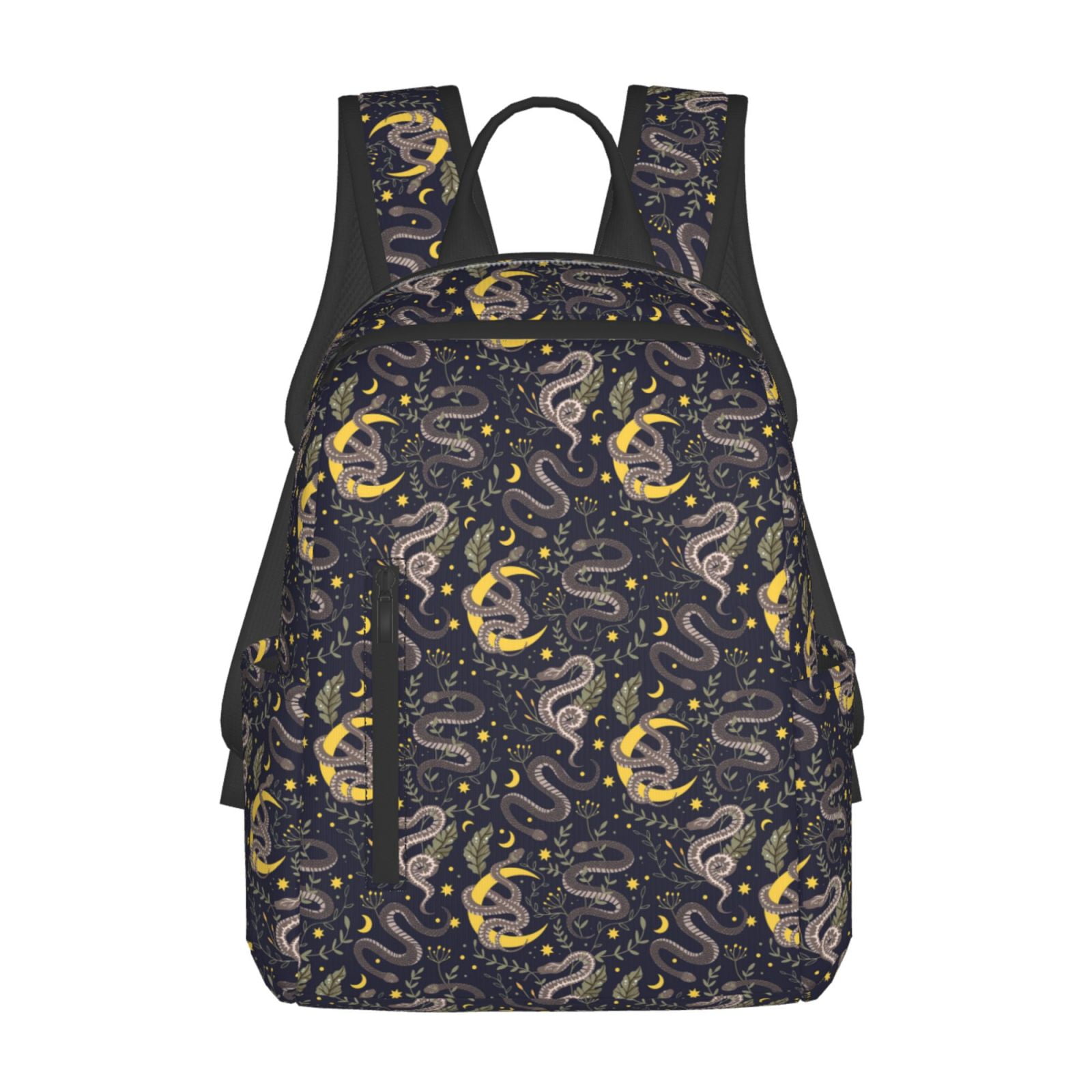 Xecao Snake Sleep print Backpack For women men Aesthetic Lightweight ...