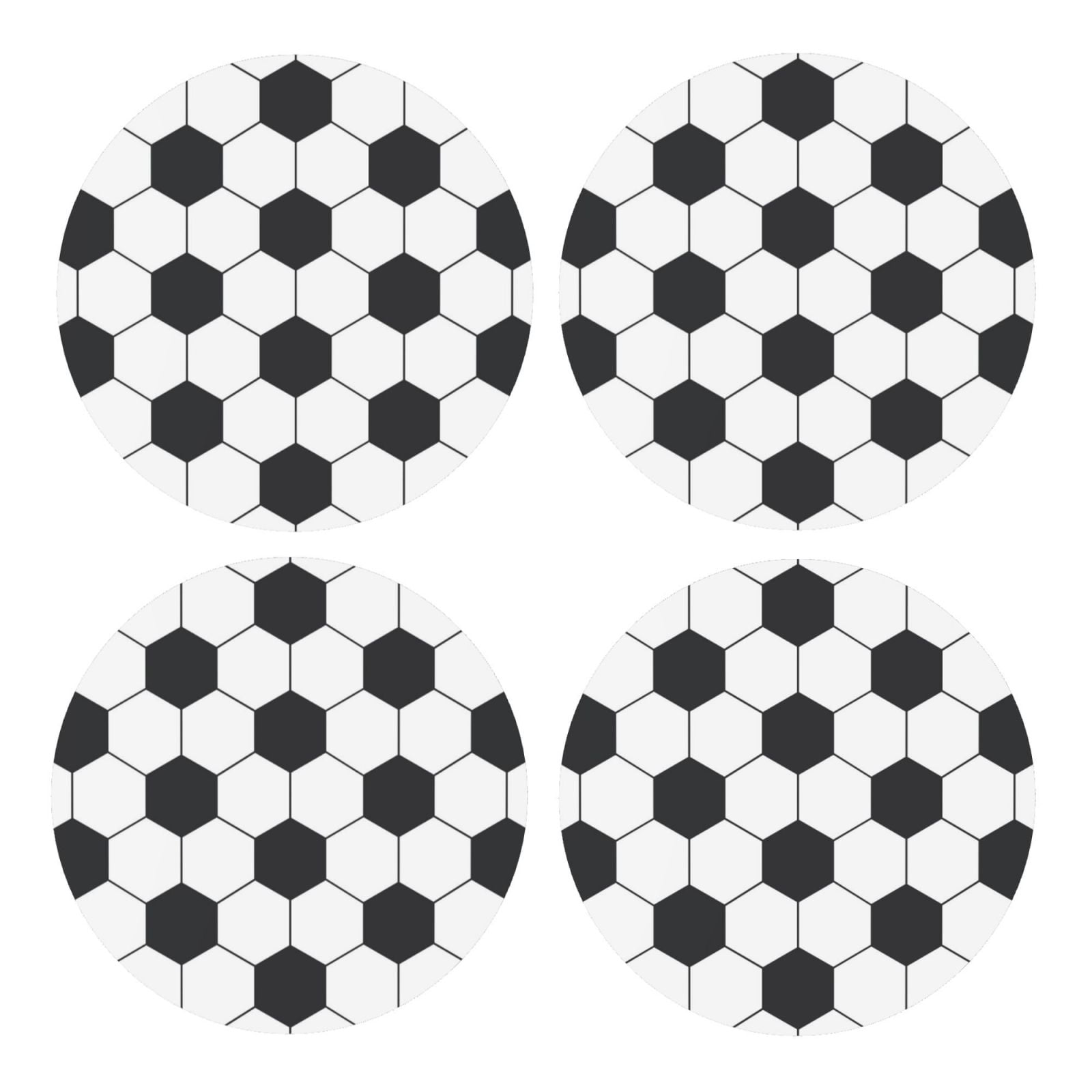 Xecao Soccer Ball for MDF Cork Coaster 4 Pcs,Drink Coasters,Suit for ...