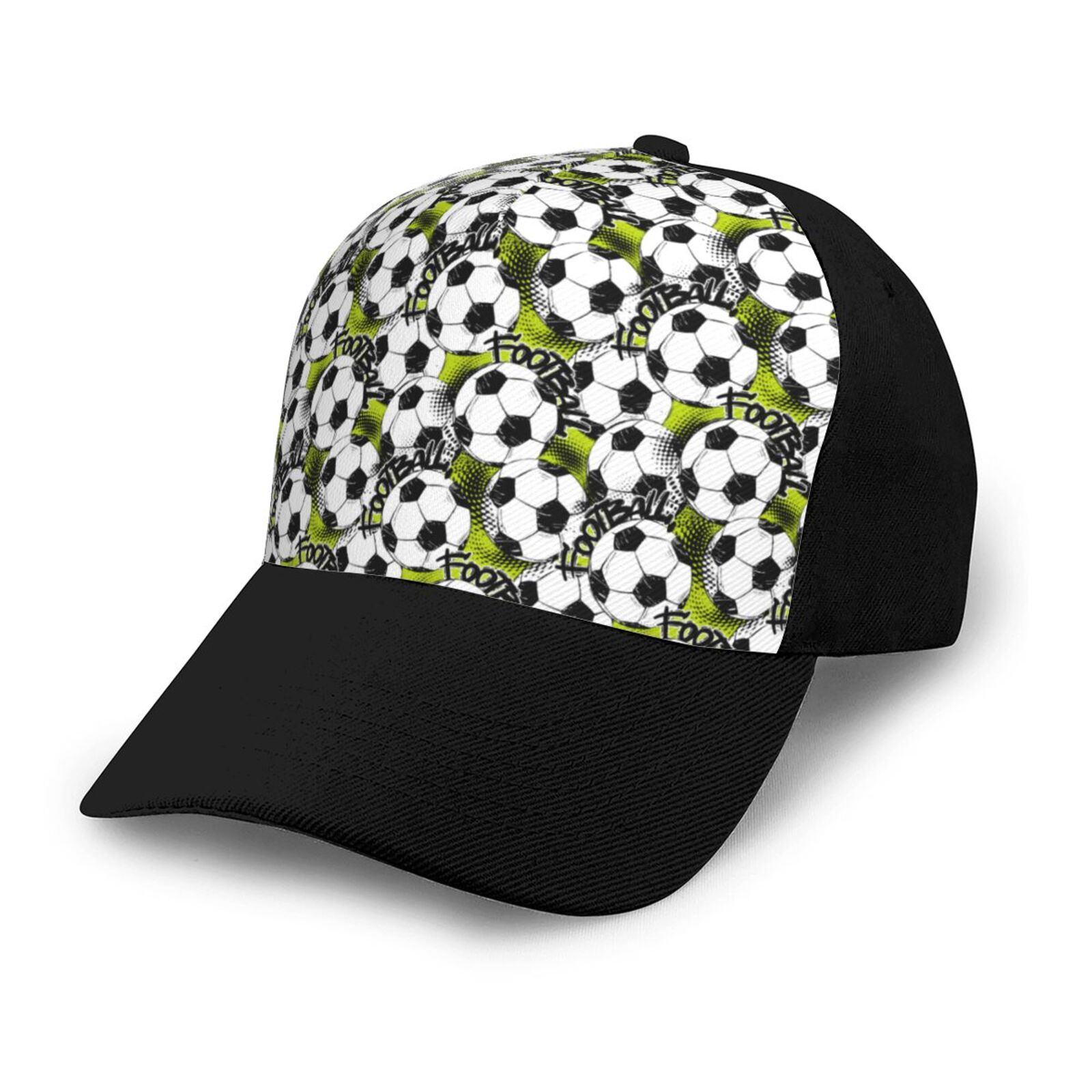 Xecao Soccer and Football print unisex vintage washed baseball cap, a ...
