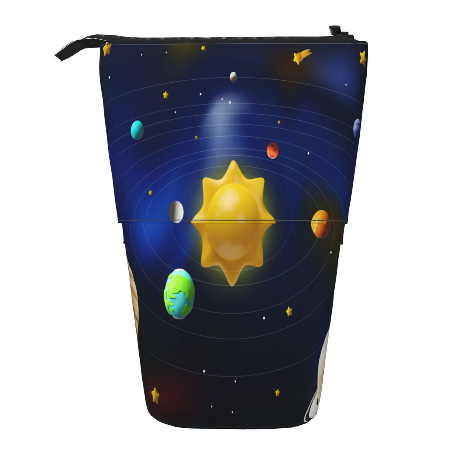 Xecao Solar System Print Telescopic Pencil Bag Pen Holder Pop Up ...