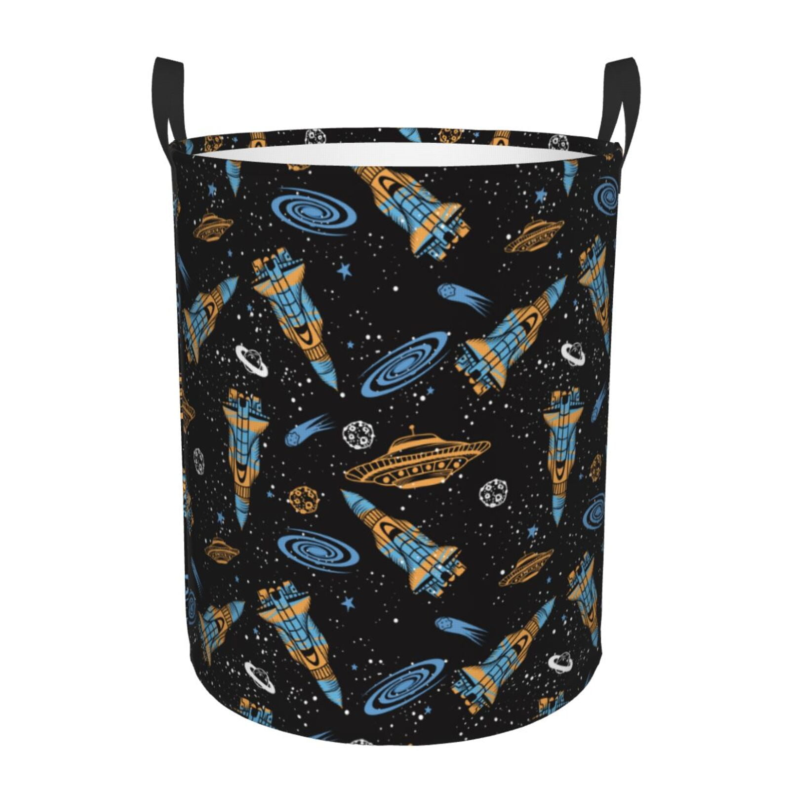 Xecao Space Rocket Print Laundry Hamper Basket,designed for Blanket ...