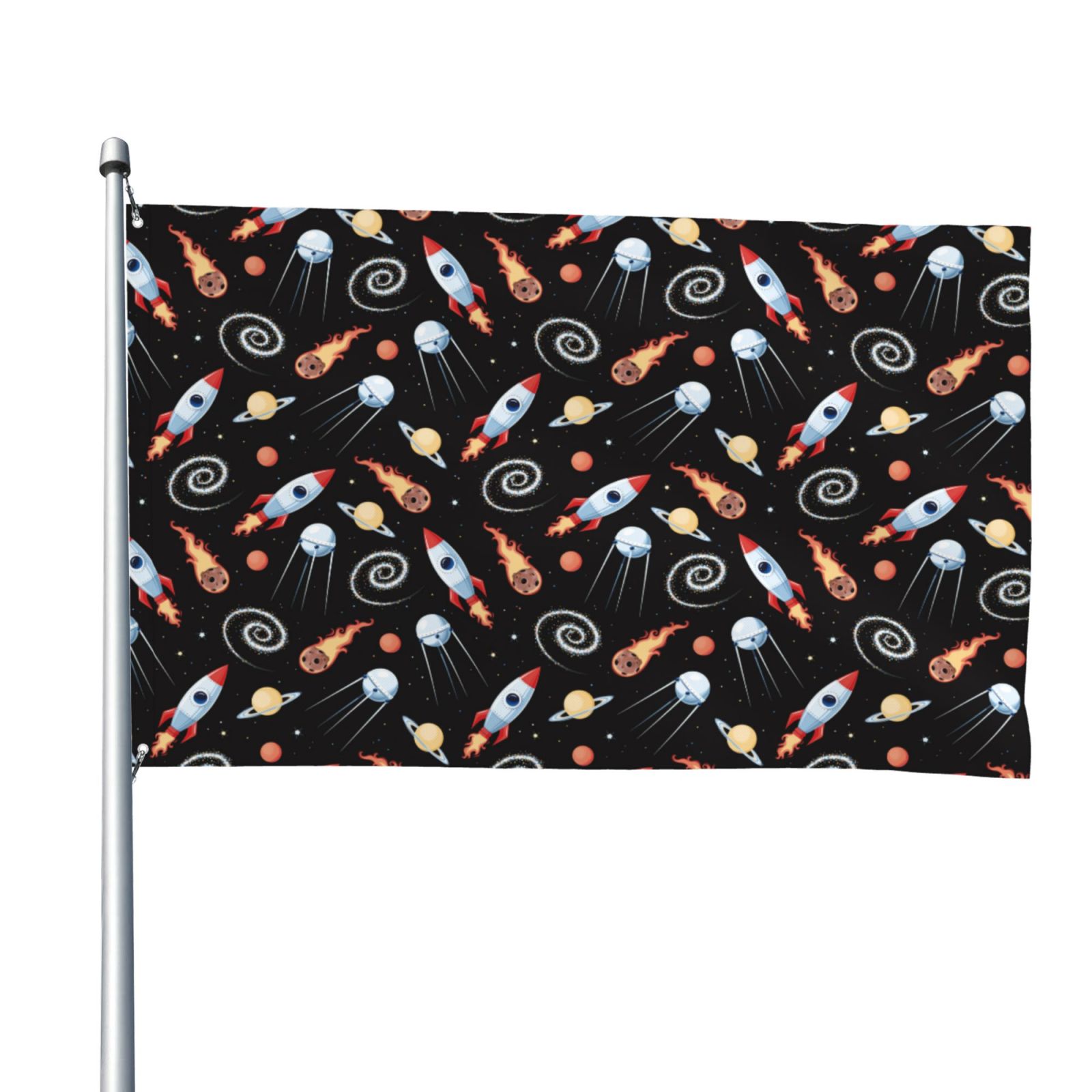 Xecao Space Rocket for Longest Lasting Flag, Made From Polyester, UV ...
