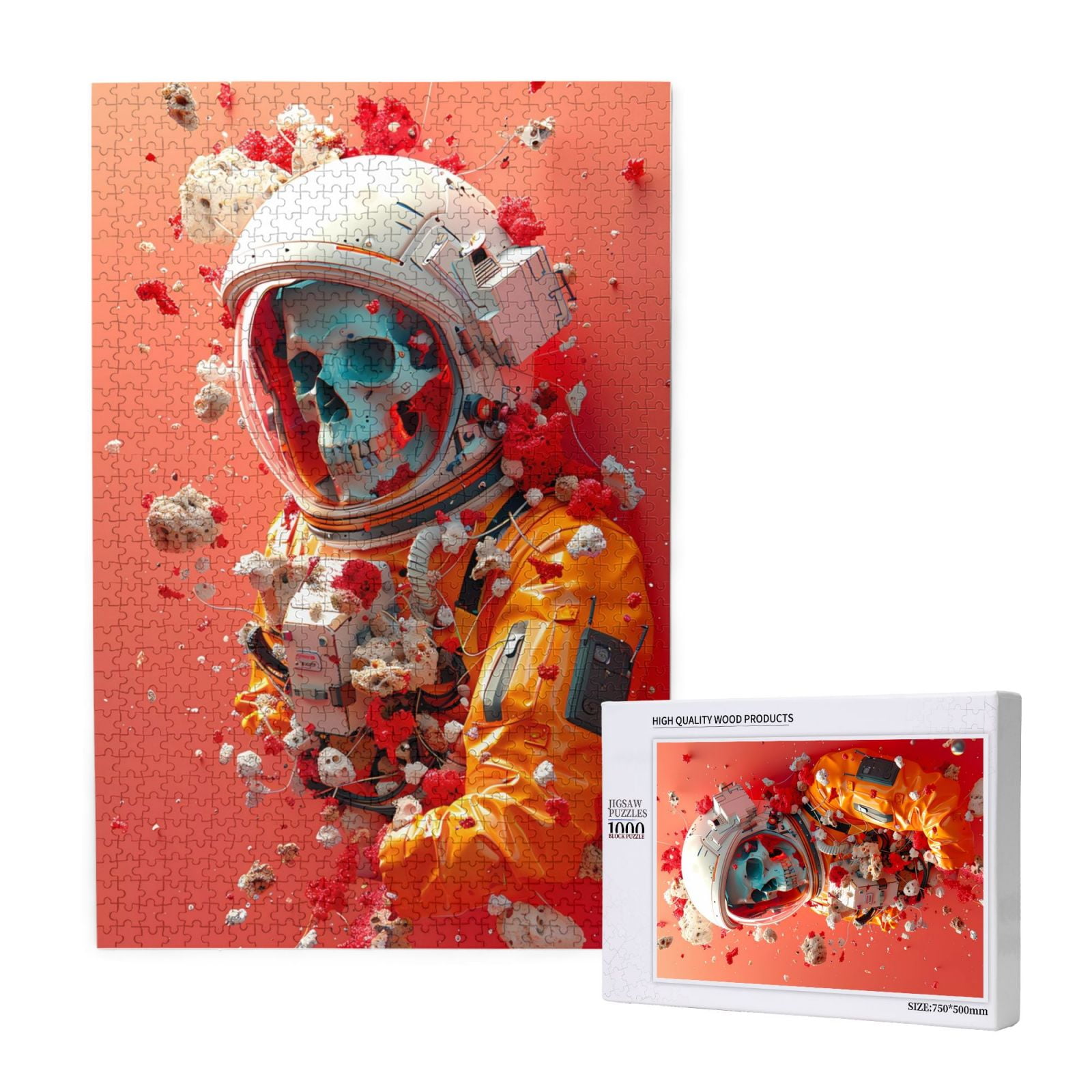 Xecao Space Skeleton Art Pattern 1000 Piece Puzzles , Jigsaw Puzzles ...