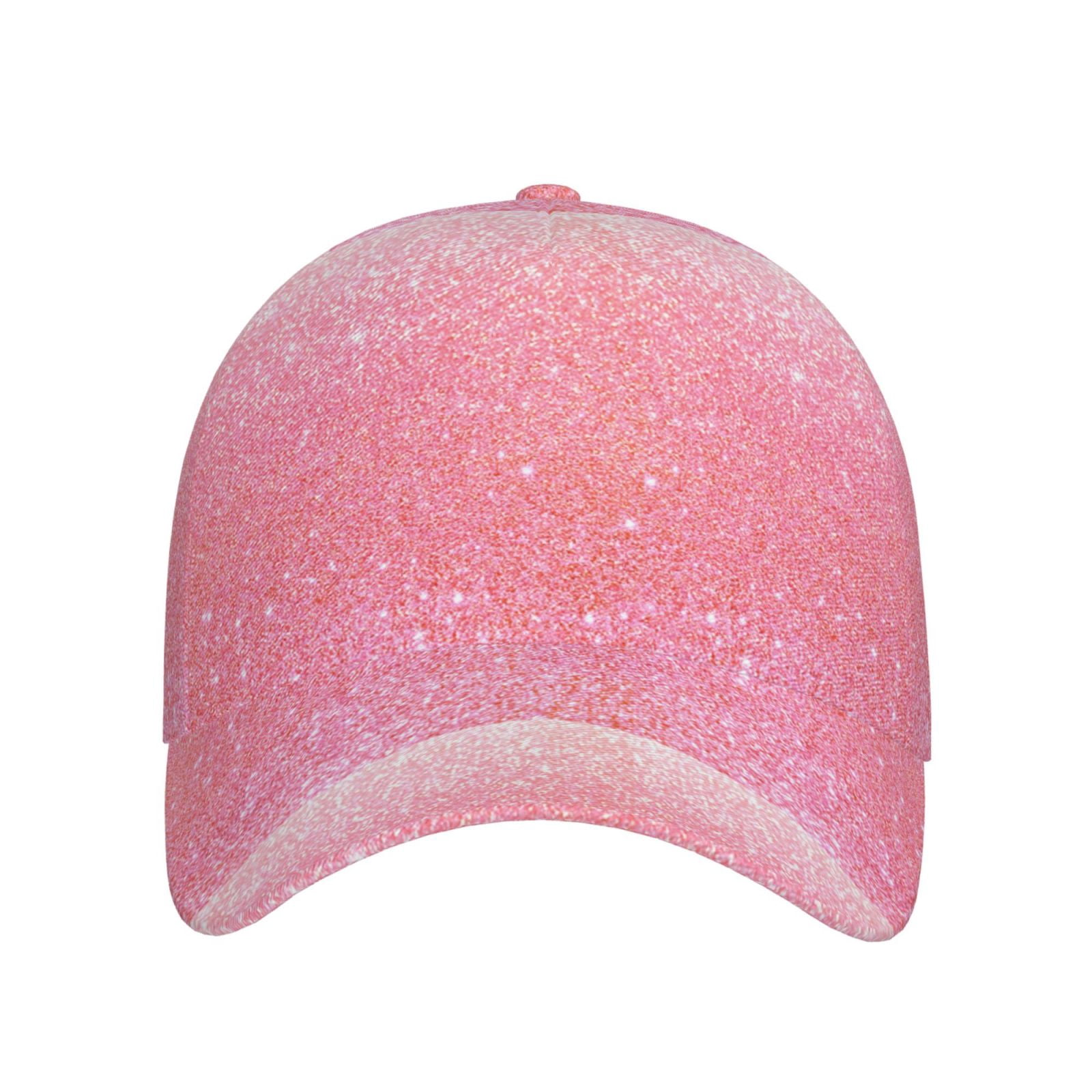 Xecao Sparkly Pink Glitter for Baseball Cap: Unisex, crafted from ...