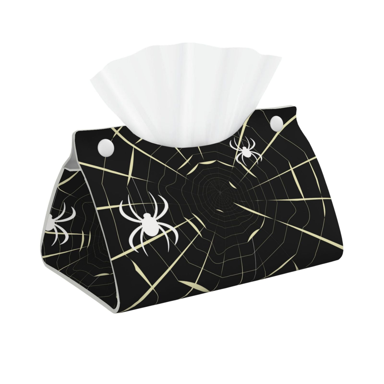 Xecao Spiders On The Web Print Tissue Box Cover,Modern PVC Leather ...