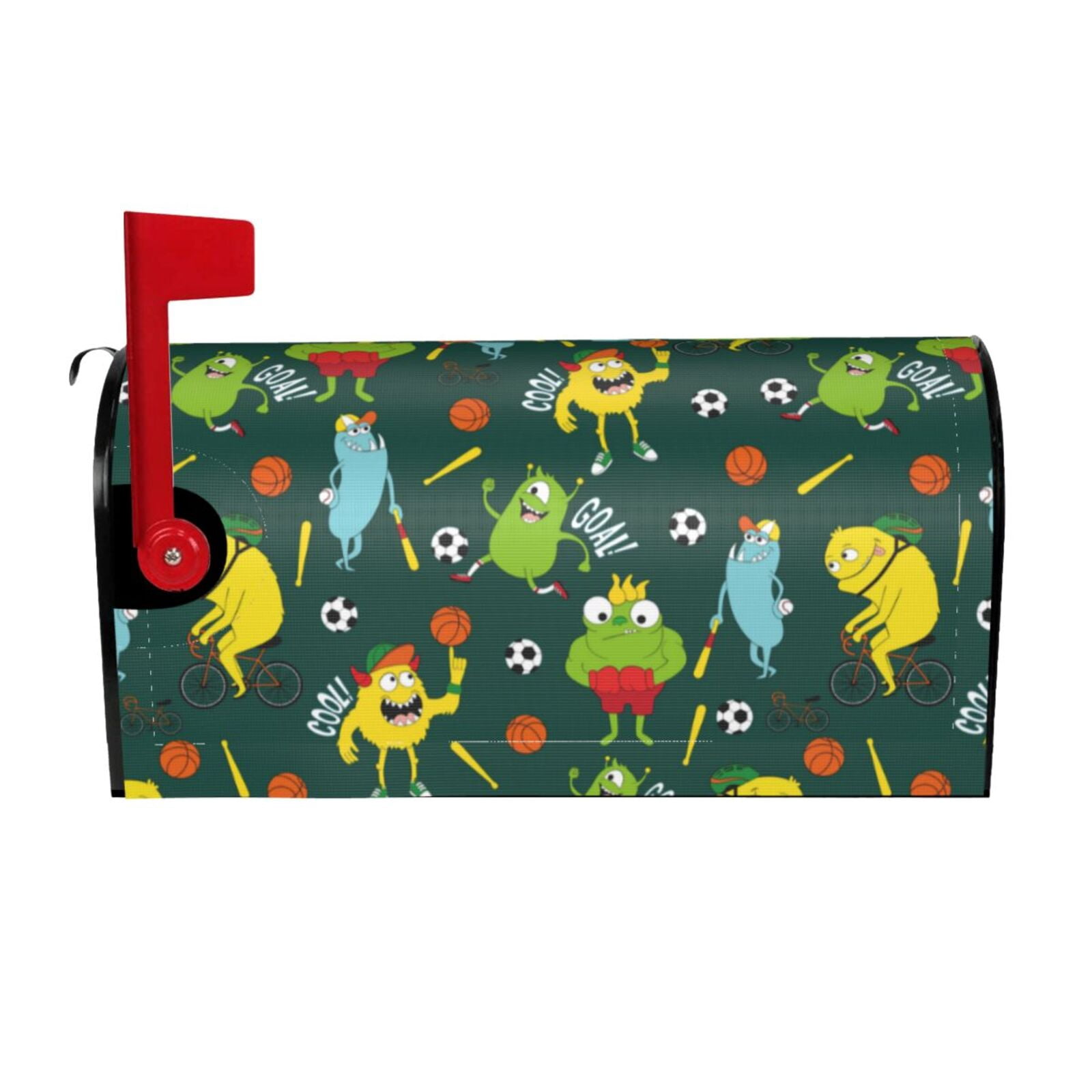 Xecao Sport Monster for Mailbox Cover with Magnetic Strips, Waterproof ...