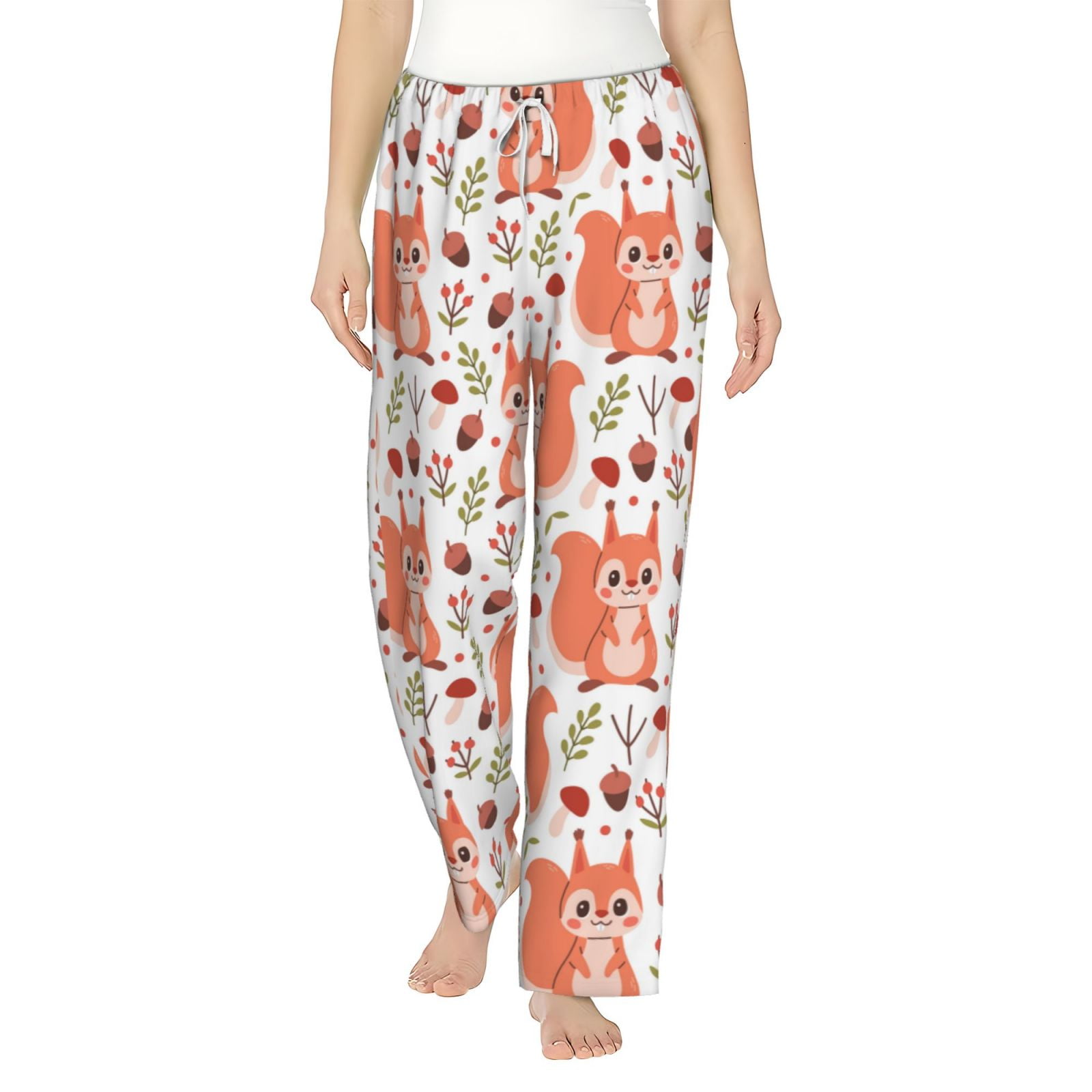 Xecao Squirrel And Women's Straight Lounge Pajama Pants: The Epitome of ...