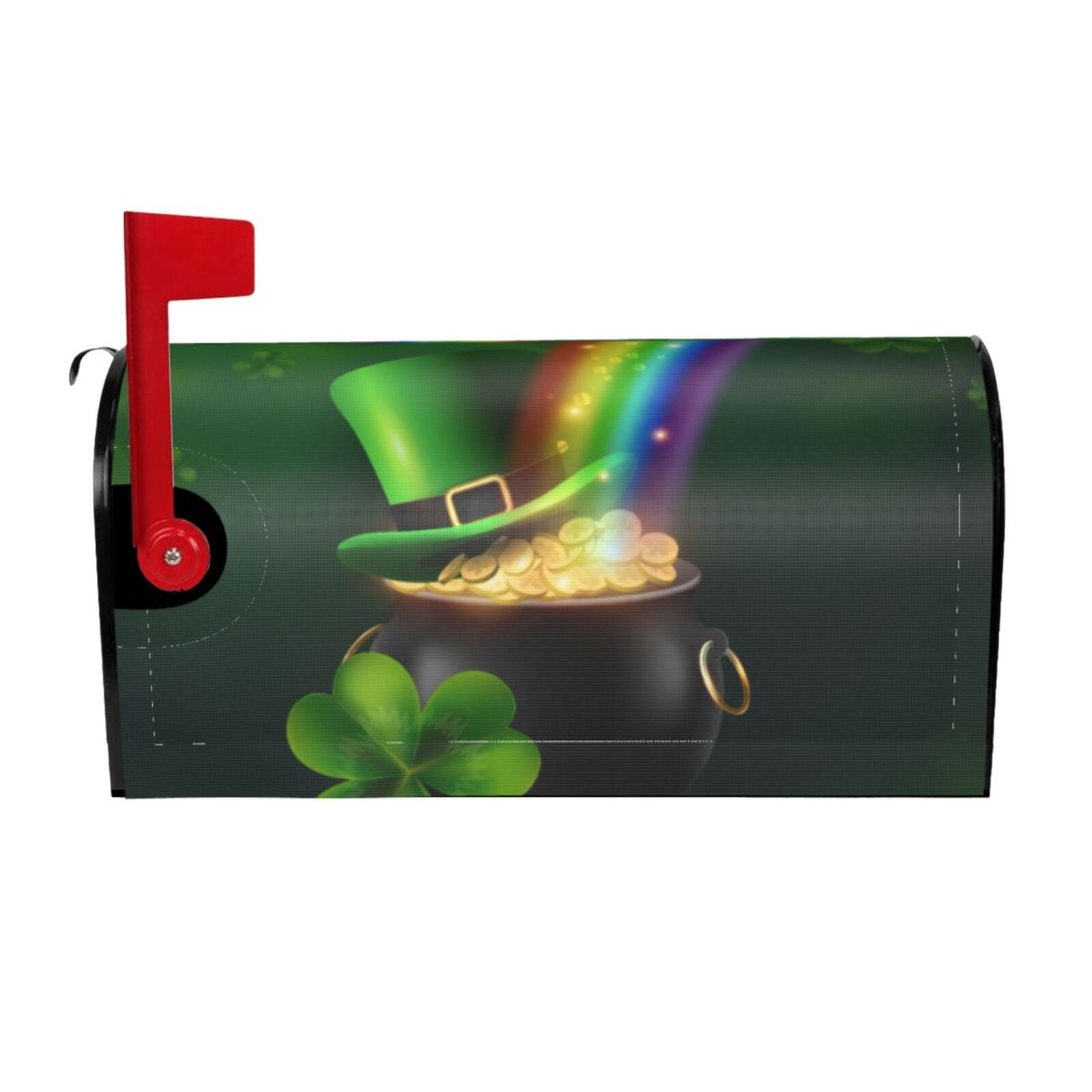 Xecao St. Patrick's Day4 for Mailbox Cover with Magnetic Strips, Waterproof and Sunscreen, Adds ...