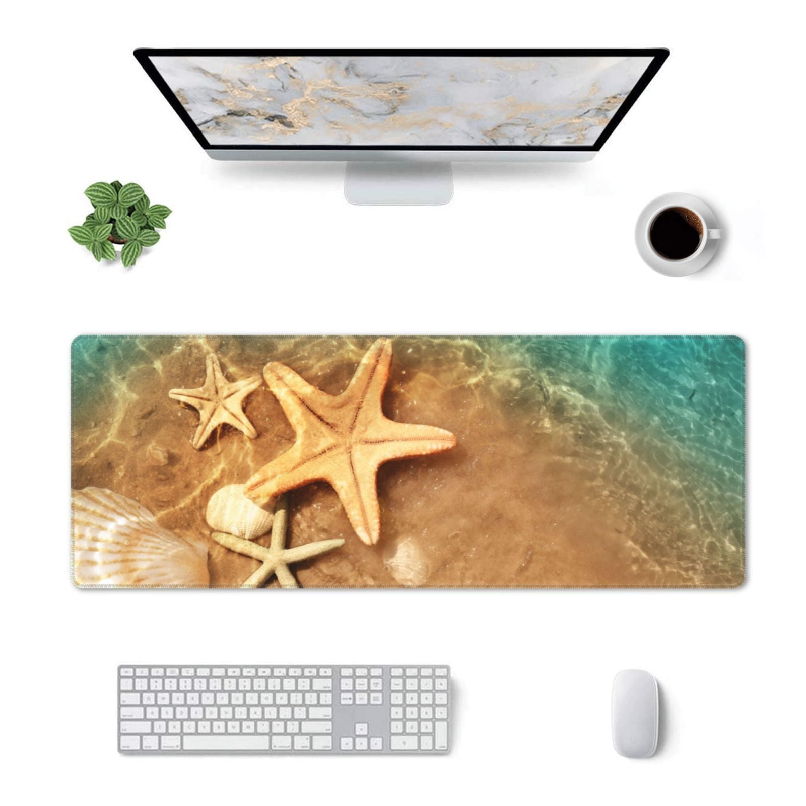 Xecao Starfish And Seashell 1 for Mouse Pad - Waterproof Extended ...
