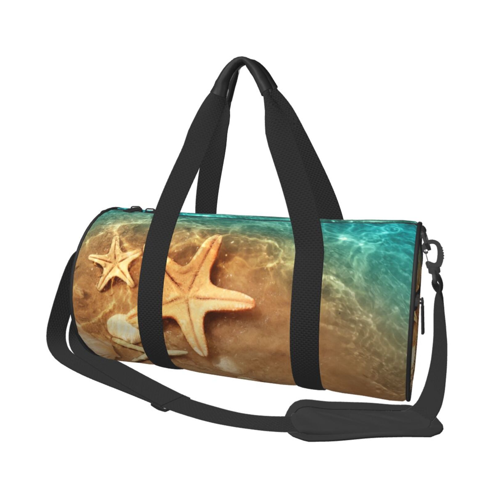 Xecao Starfish And Seashell 1 Print Travel Duffle Bag, Bag Carry On ...