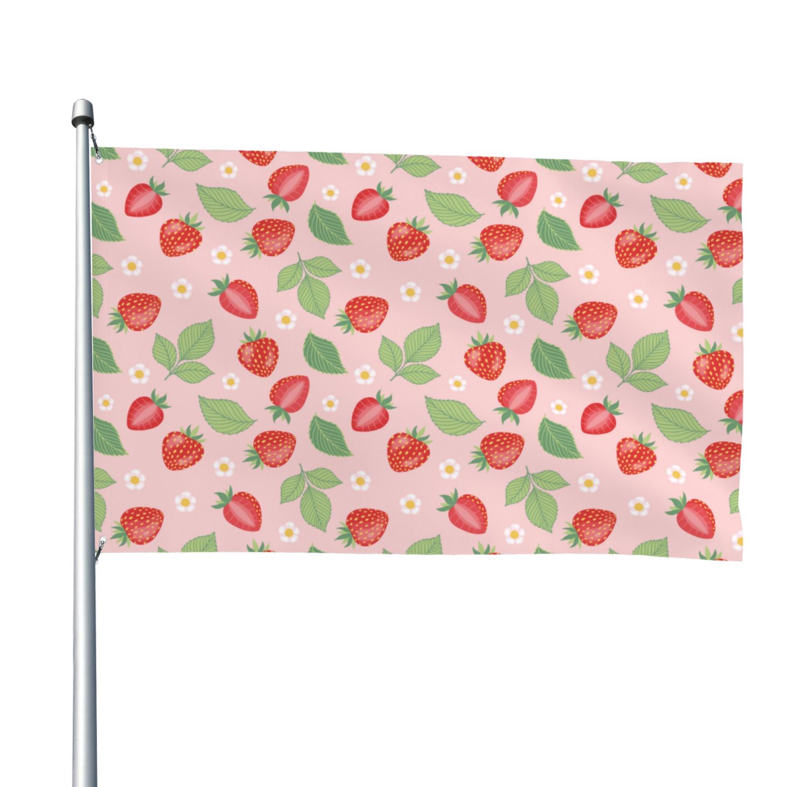 Xecao Strawberry Floral for Longest Lasting Flag, Made From Polyester ...