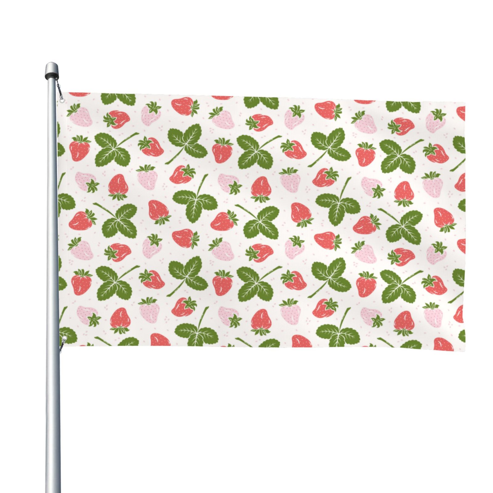 Xecao Strawberry Floral for Longest Lasting Flag, Made From Polyester ...