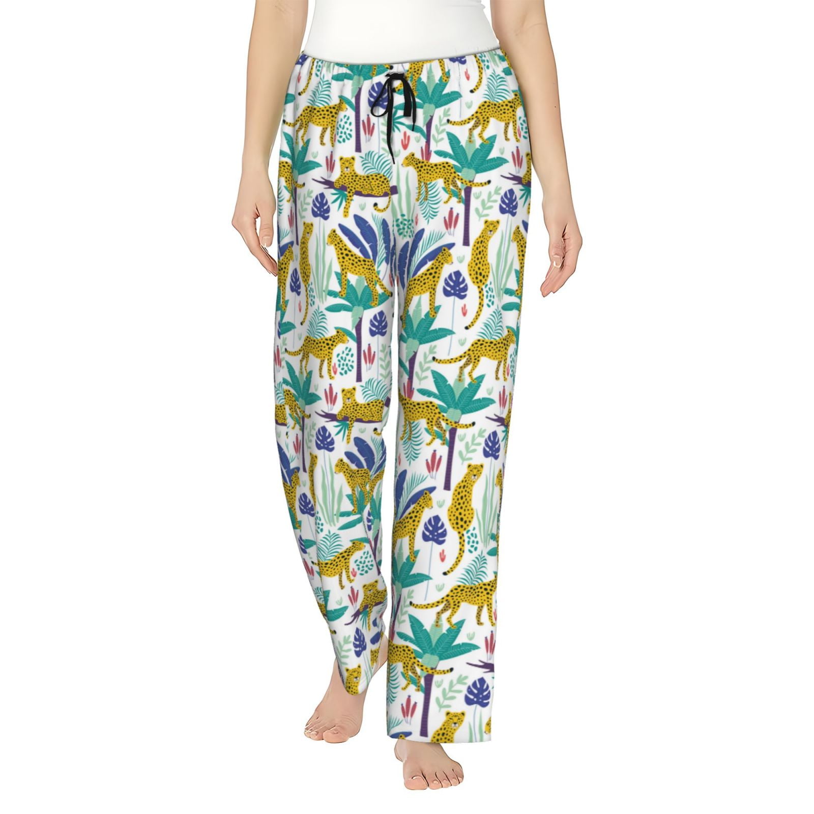 Xecao Summer Leopard Women's Straight Lounge Pajama Pants: The Epitome ...