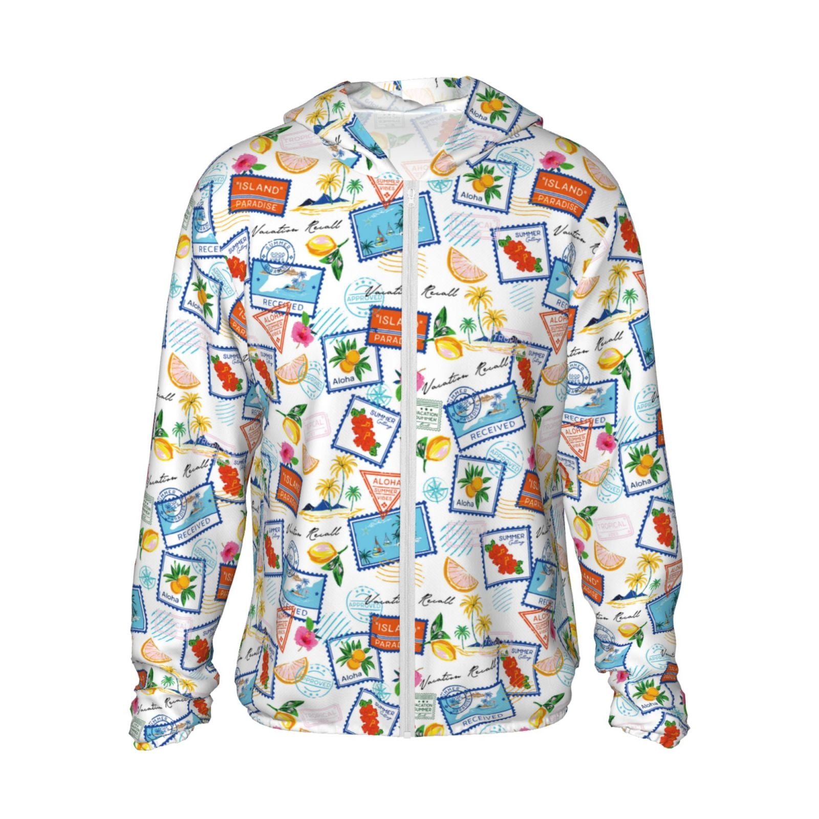 Xecao Summer Stamp for Sun Shirt-A lightweight, hoodie-style long ...
