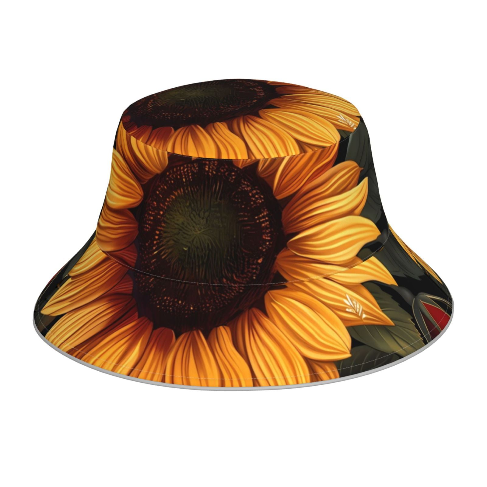 Xecao Sunflower Floral Butterfly Print Men and Women Night Reflective ...