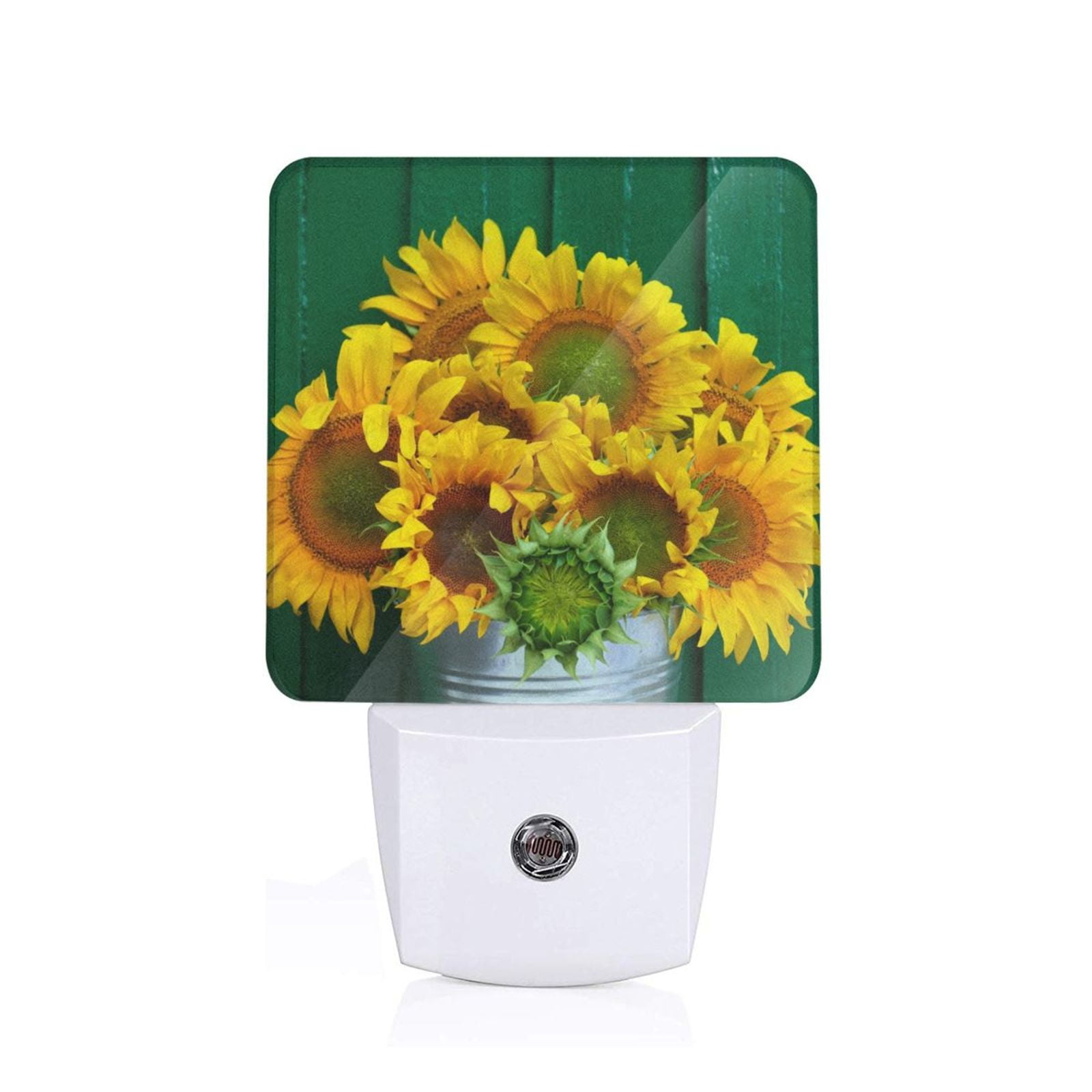 Xecao Sunflowers in Bucket for Night Light - a Wall-mounted LED Fixture ...