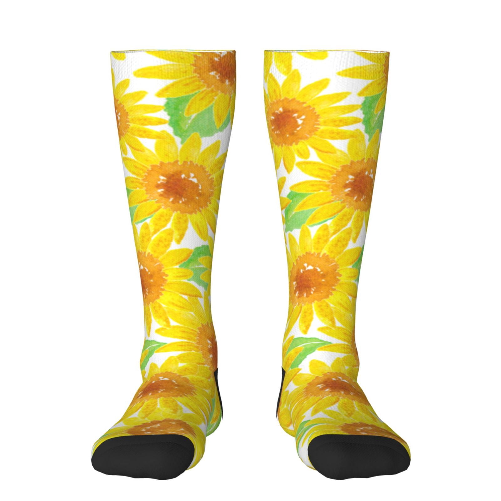 Xecao Sunflowers2 Print Compression Socks for Both Men And Women for ...