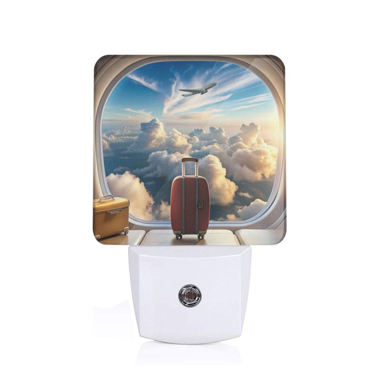 Xecao Sunset Airplane Travel View for Night Light - a Wall-mounted LED ...