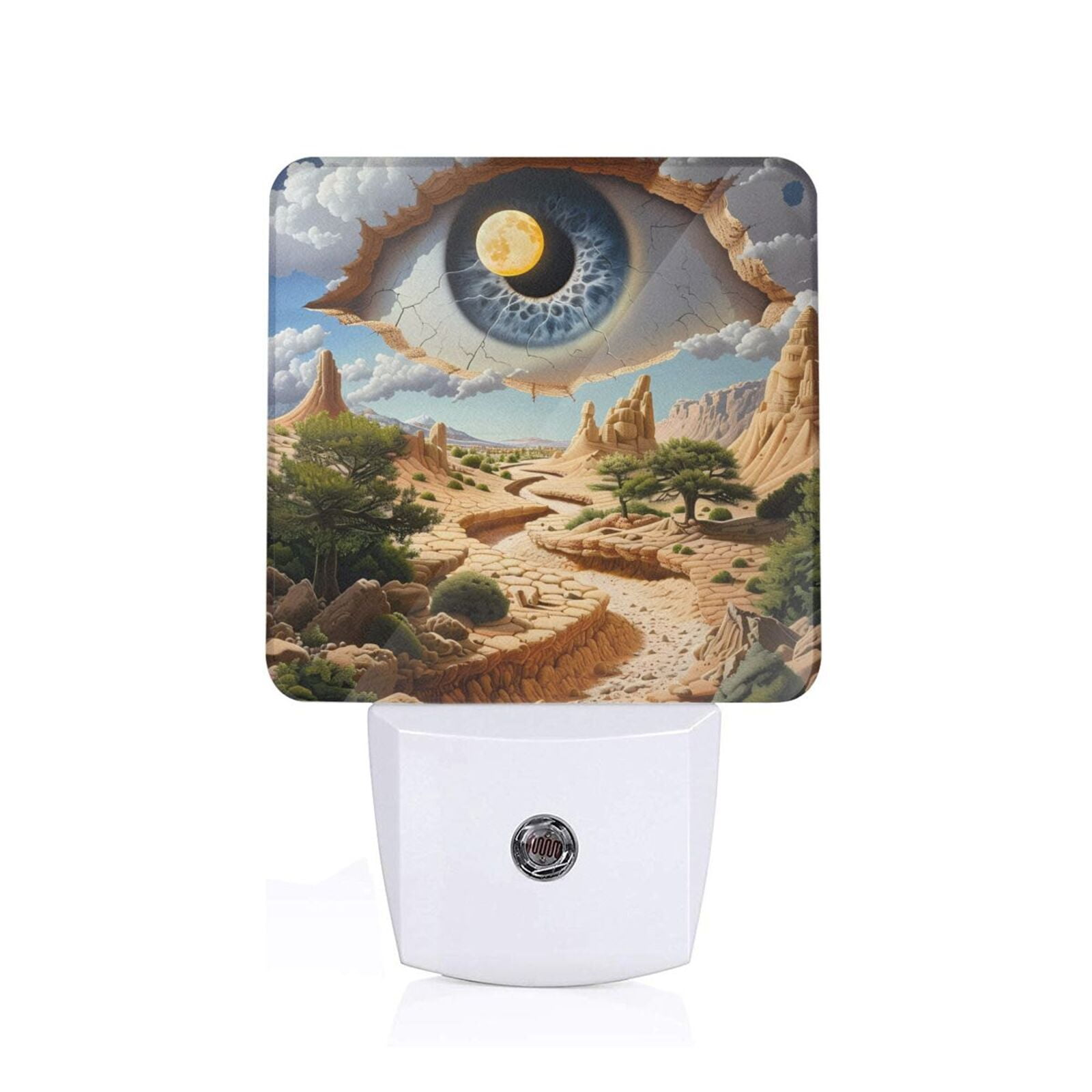 Xecao Surreal Desert Eye Landscape for Night Light - a Wall-mounted LED ...