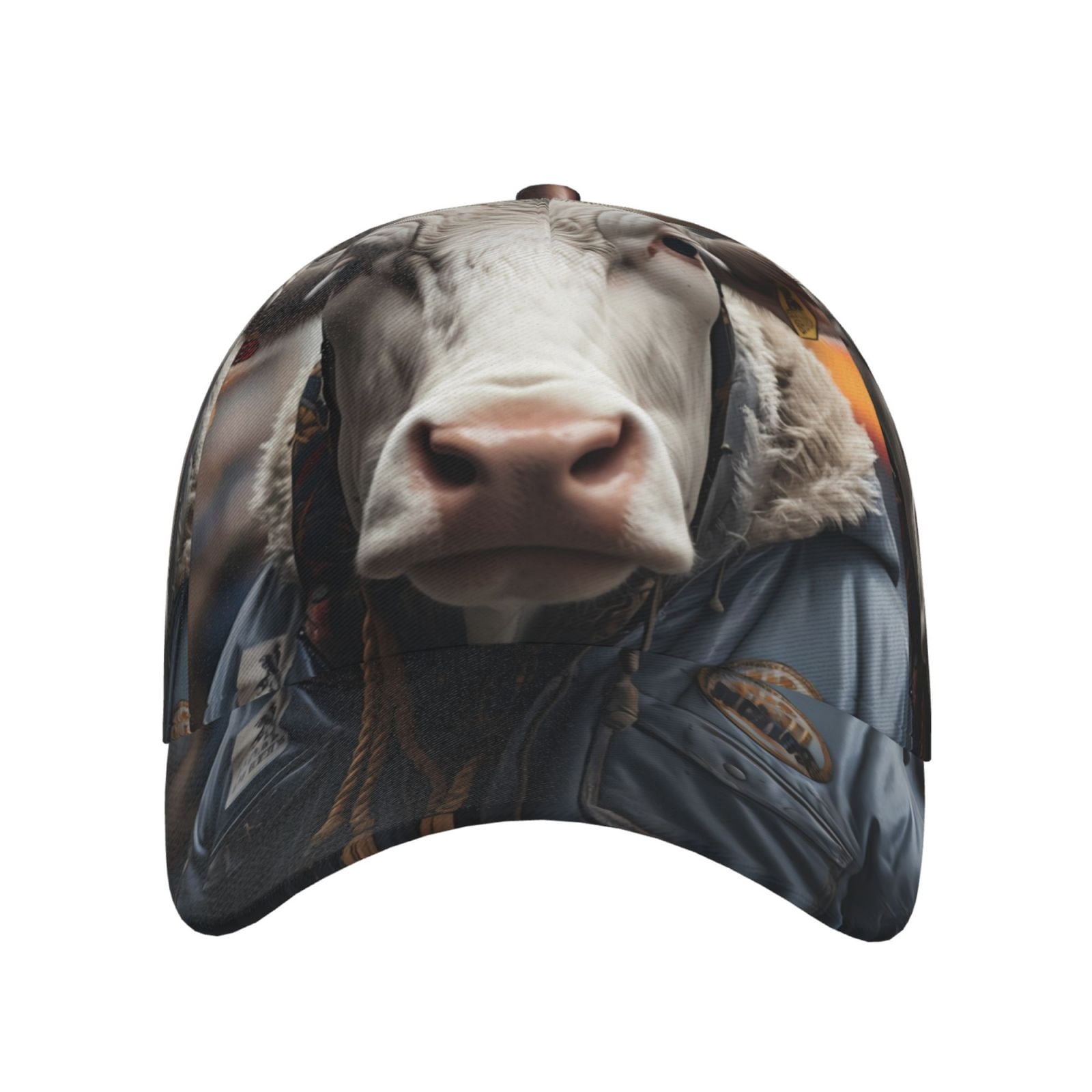 Xecao Surrealist Cow for Baseball Cap: Unisex, crafted from classic ...
