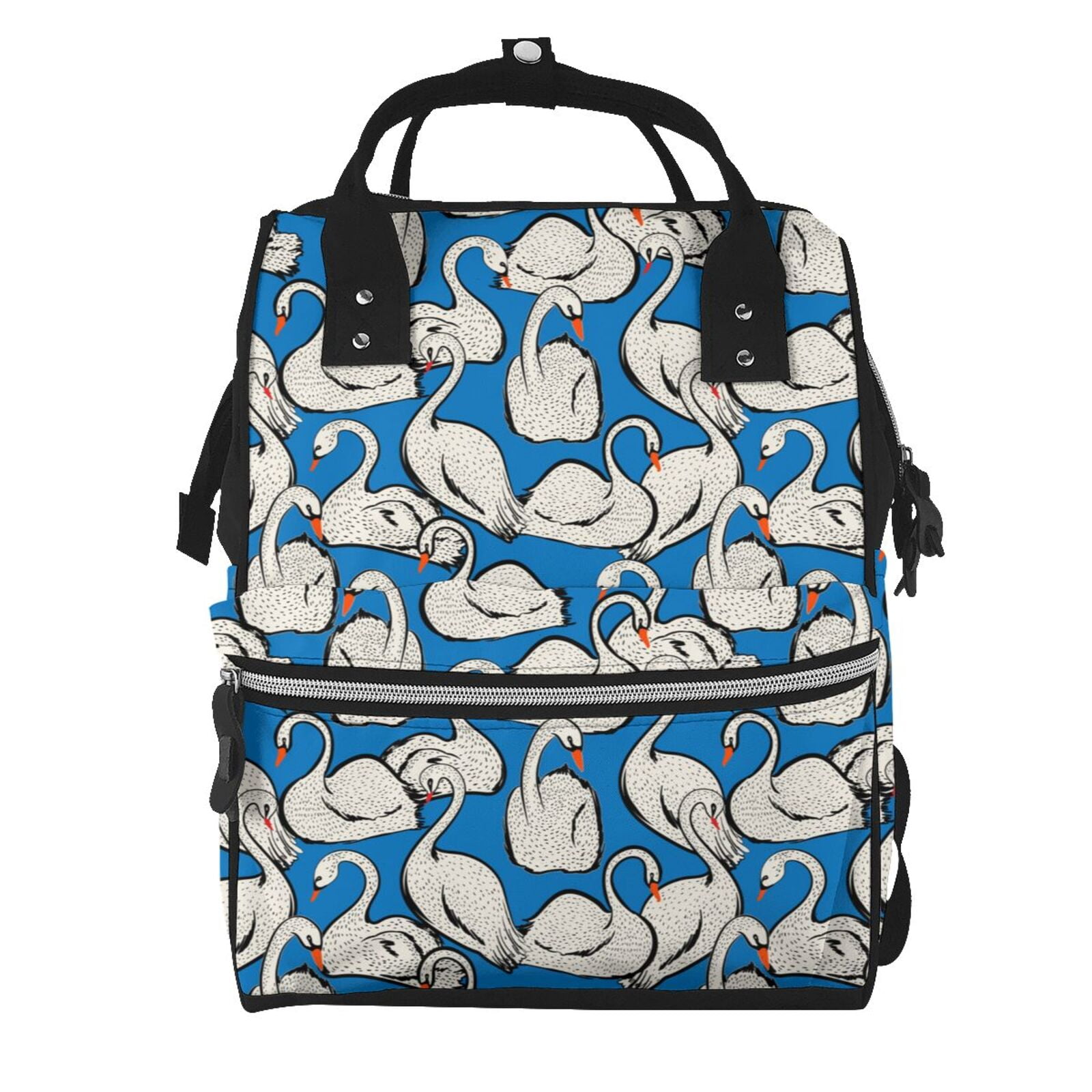 Xecao Swan Birds print Large Capacity Nappy Bag is a multi-functional ...