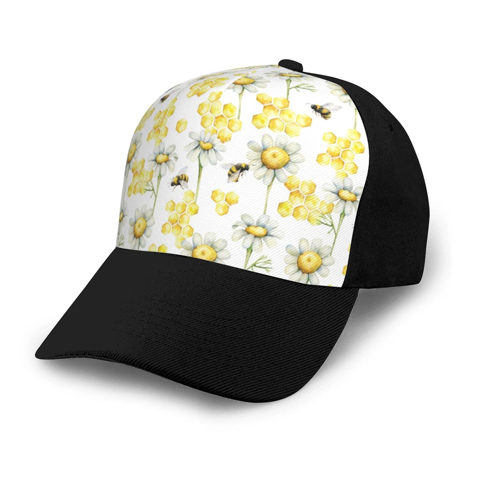 Xecao Sweet Honey print unisex vintage washed baseball cap, a soft and ...