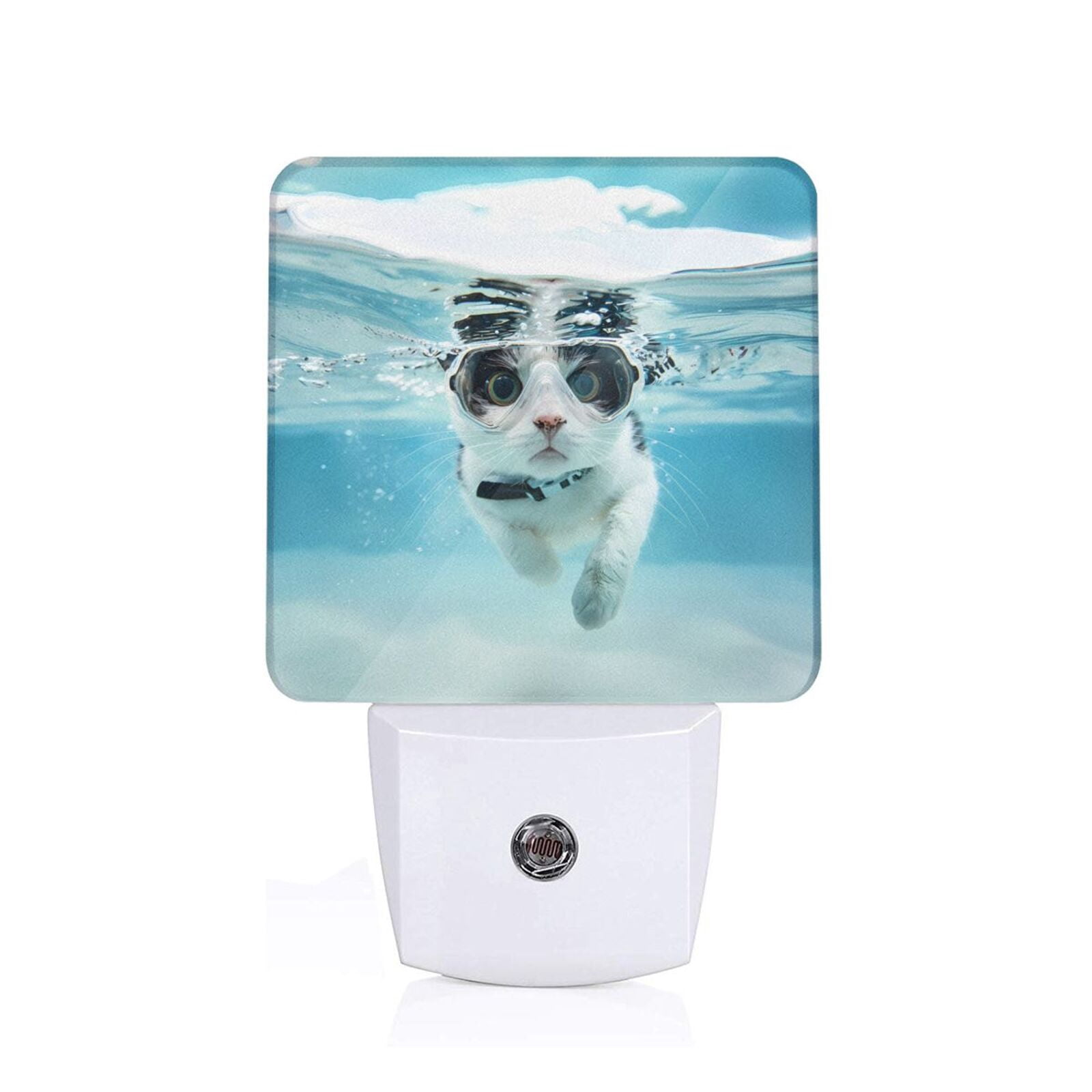 Xecao Swimming Cat Goggles for Night Light - a Wall-mounted LED Fixture ...