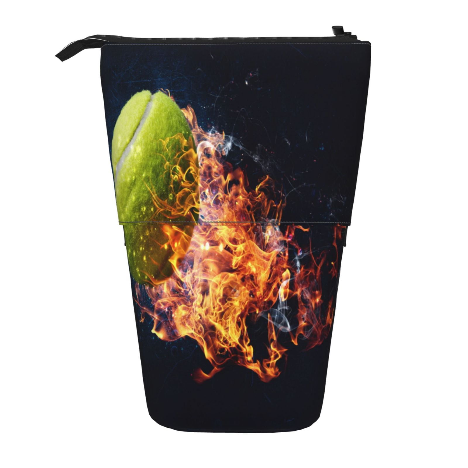 Xecao Tennis Ball In Fire1 Print Telescopic Pencil Bag Pen Holder Pop ...