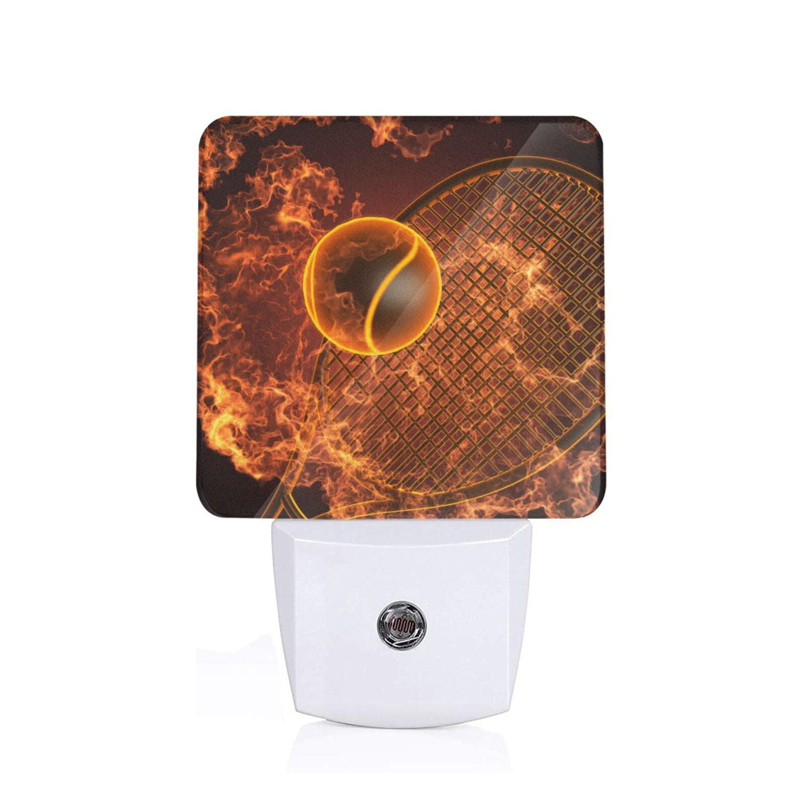 Xecao Tennis Racket In Fire for Night Light - a Wall-mounted LED ...