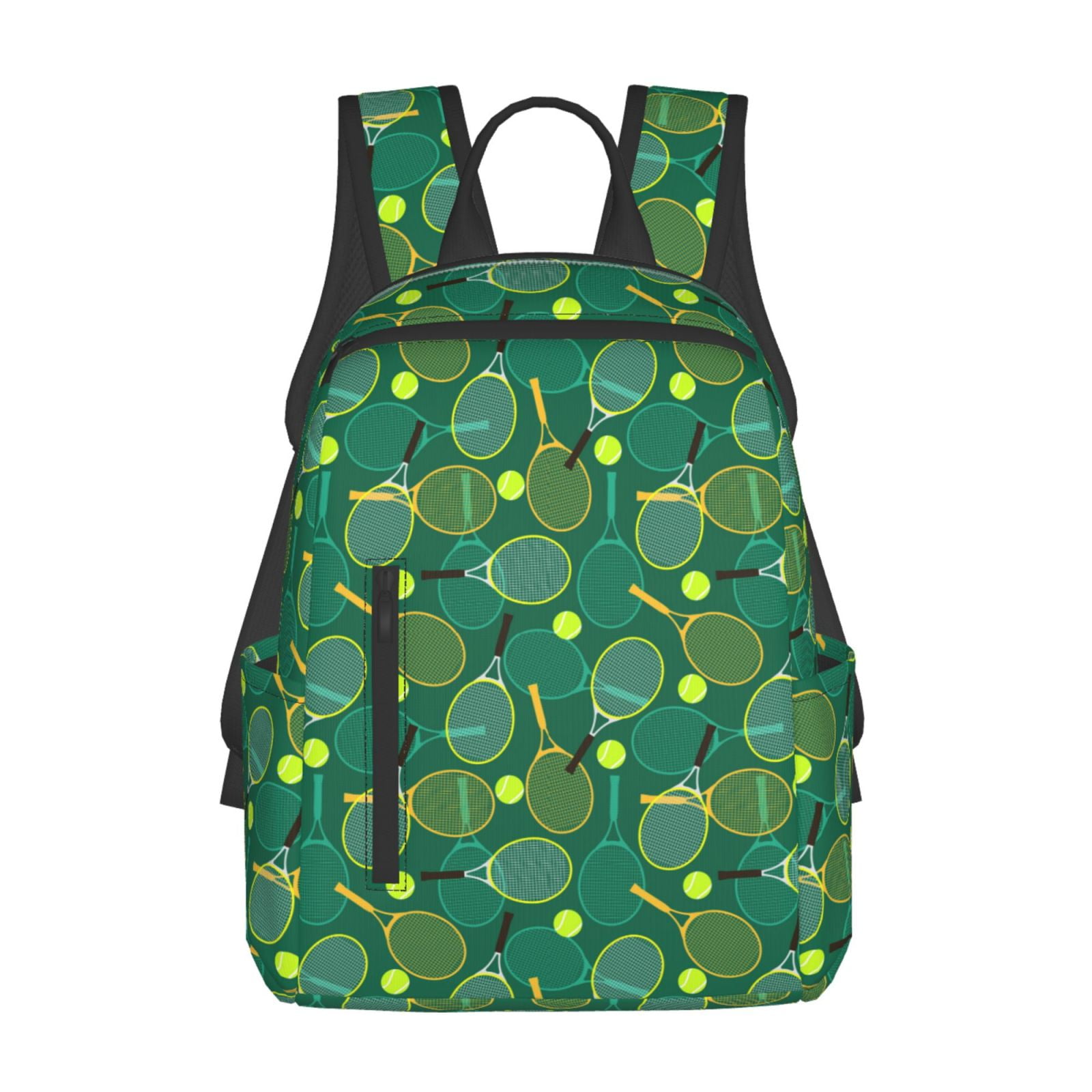 Xecao Tennis Rackets and Balls print Backpack For women men Aesthetic ...