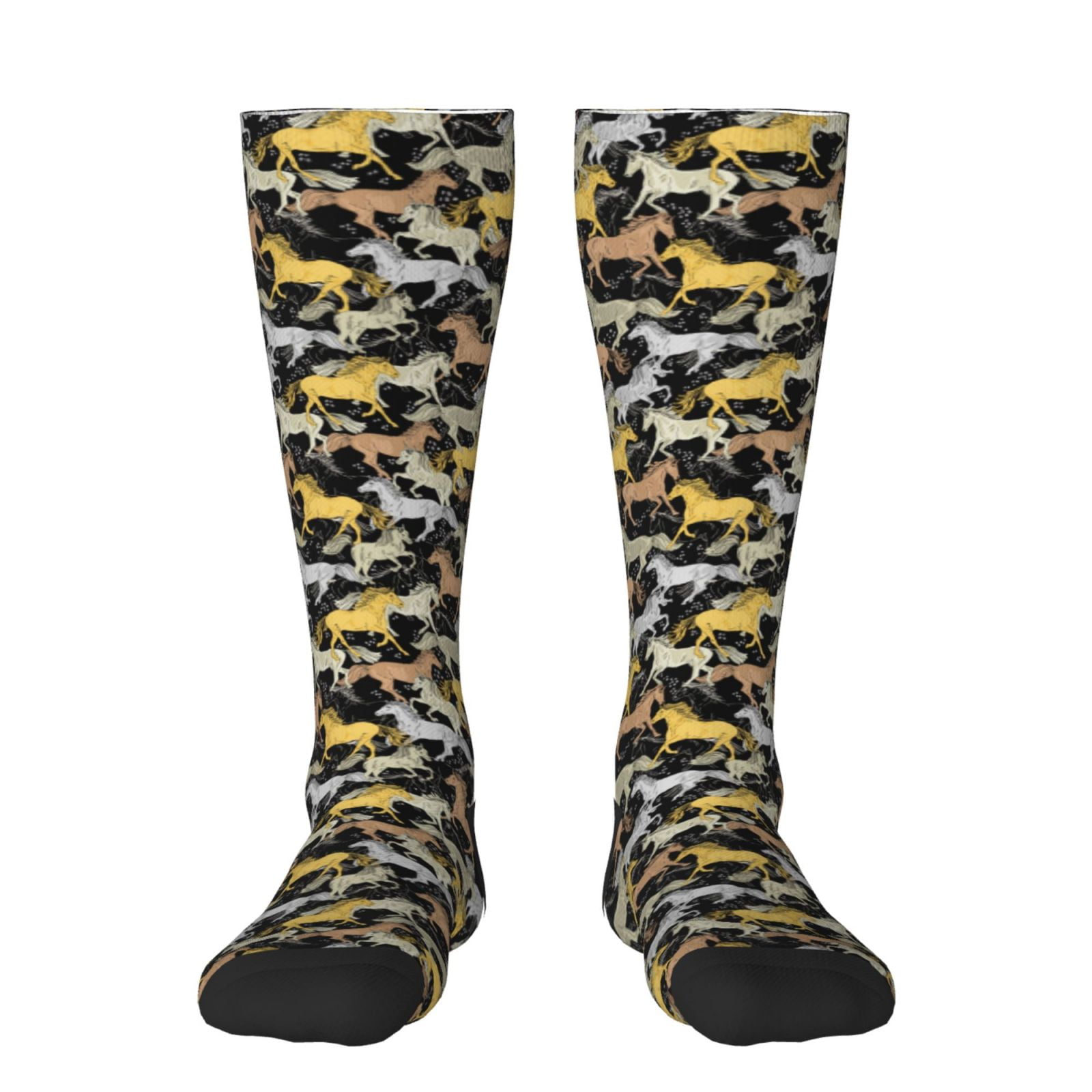 Xecao The running horses Print Compression Socks for Both Men And Women ...