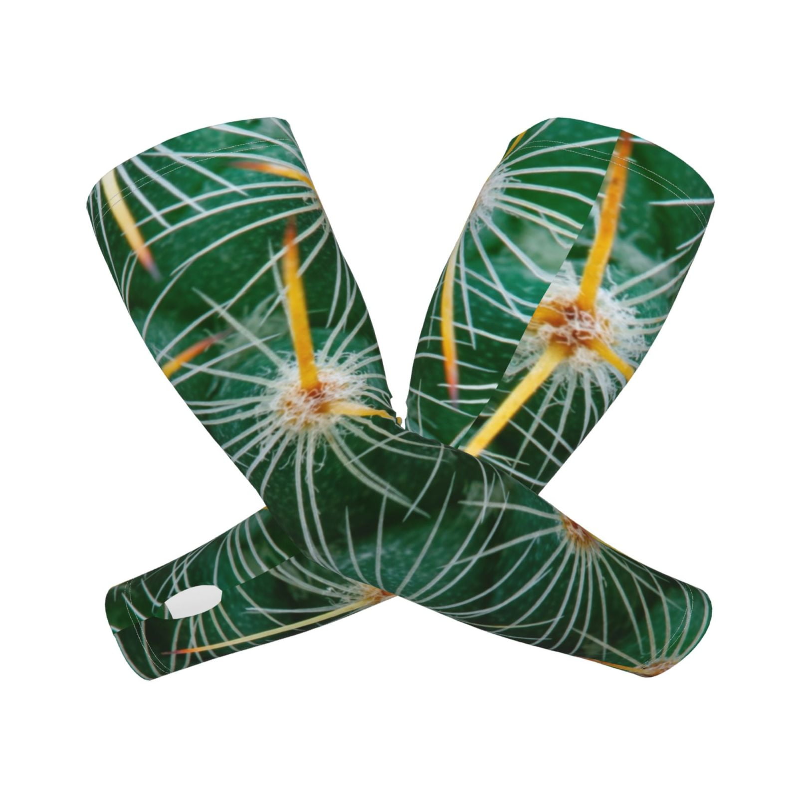 Xecao Thorns Of Macro Cactus Print Cooling Arm Sleeves, UPF 50 UV Sun ...