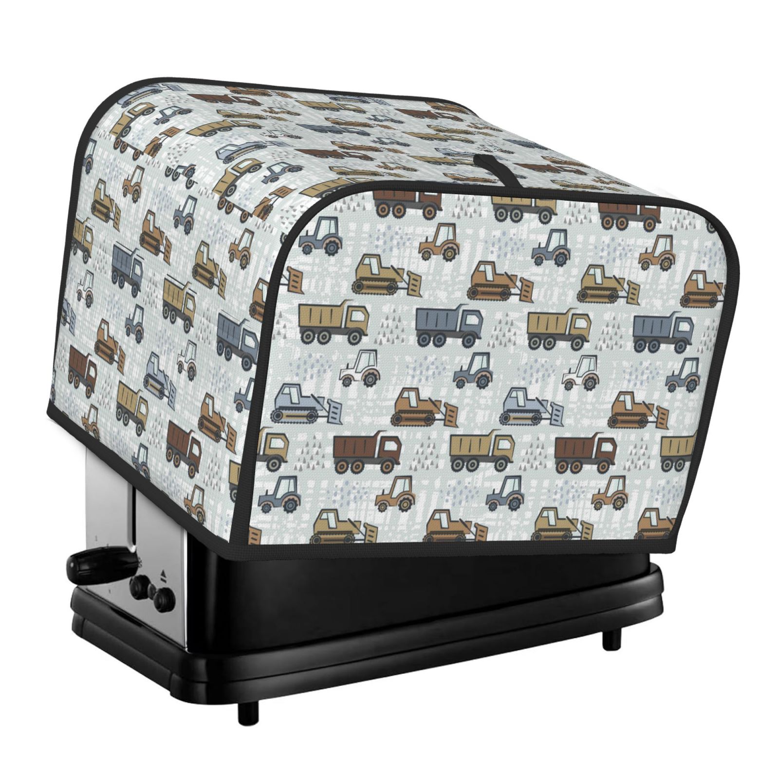 Xecao Tractor and Dumper Print 4 Slice Toaster Cover with Pockets ...