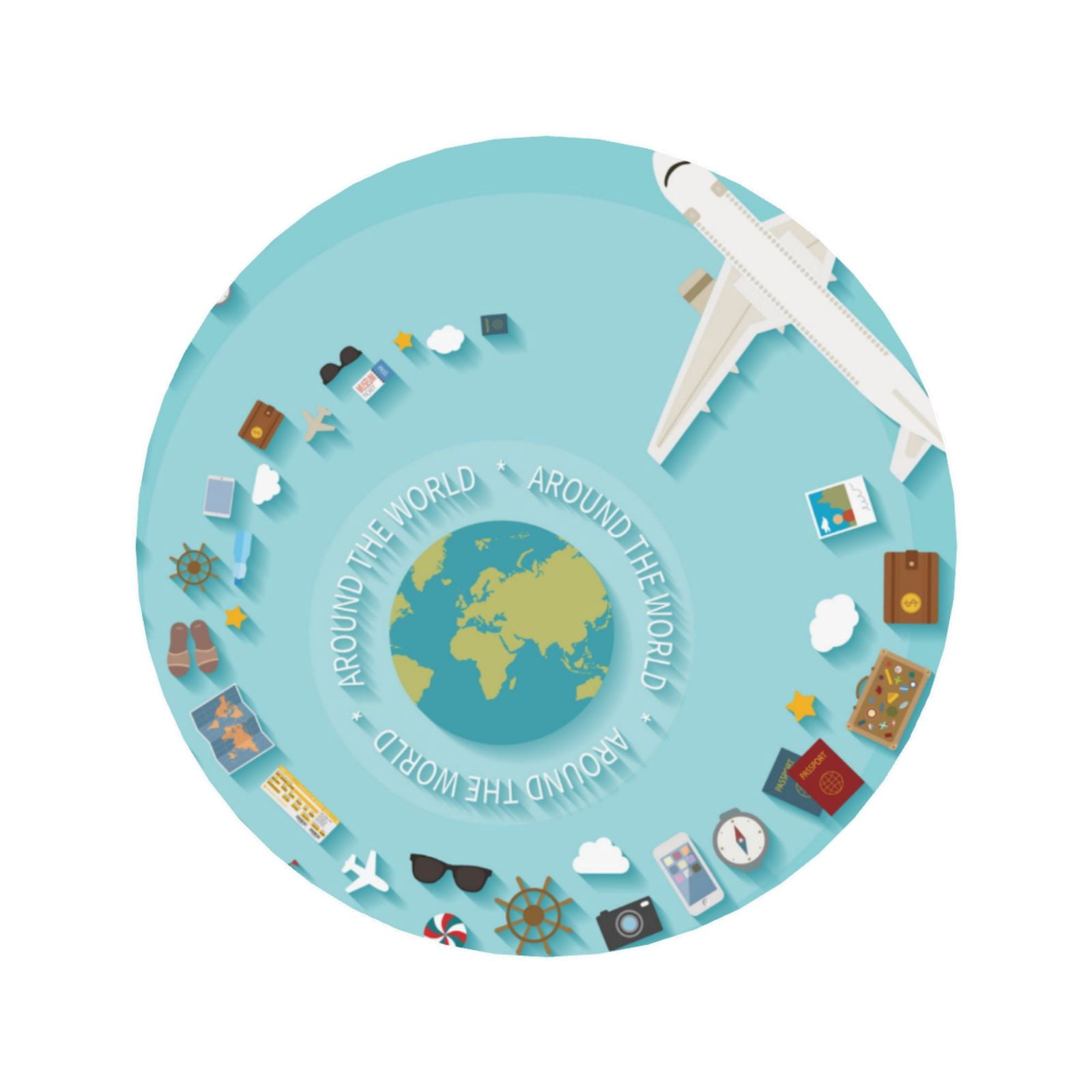 Xecao Travelling on Airplane for Fridge Magnets - Fun Decorative ...
