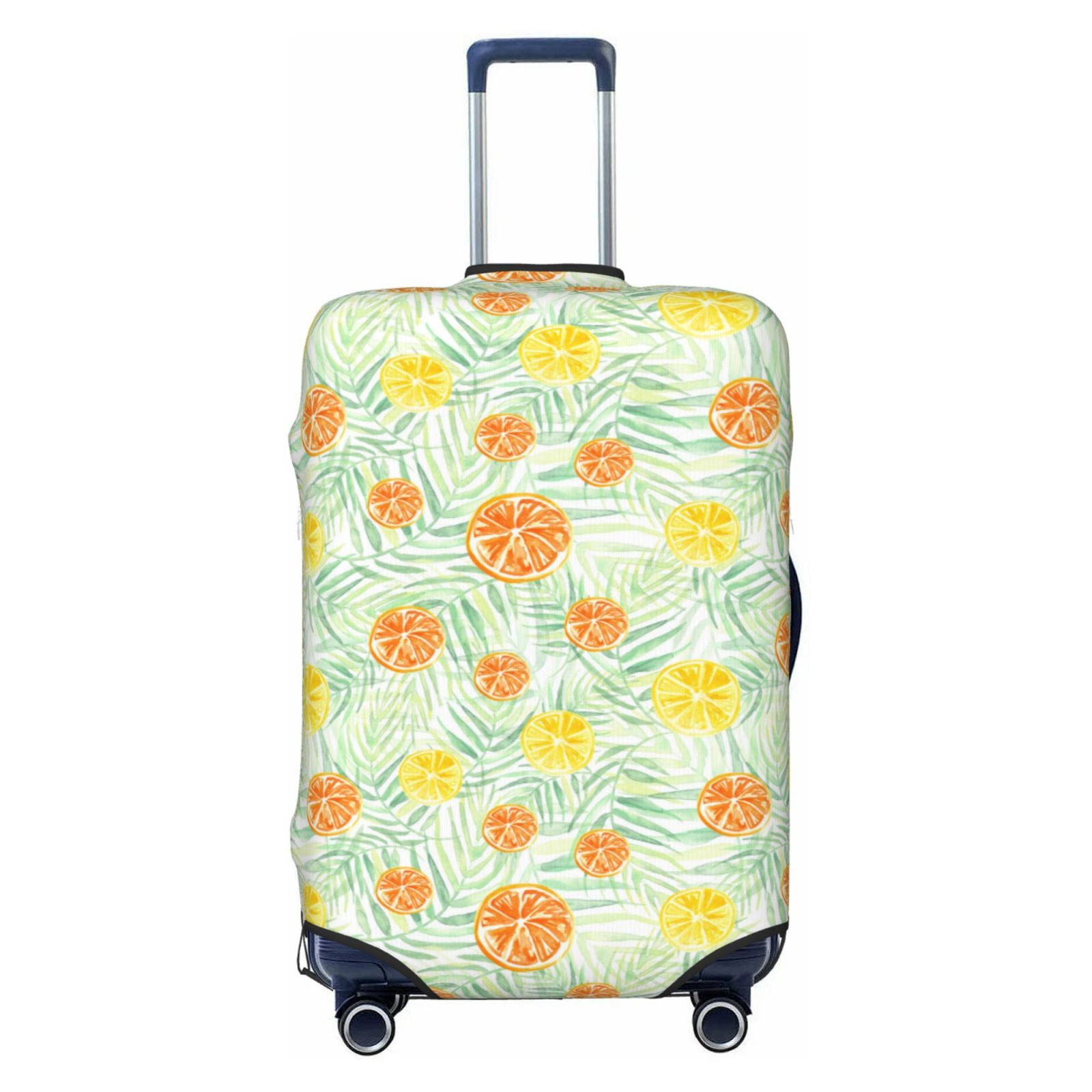 Xecao Tree Palms Lemon print Elastic Luggage Cover, with double-sided ...